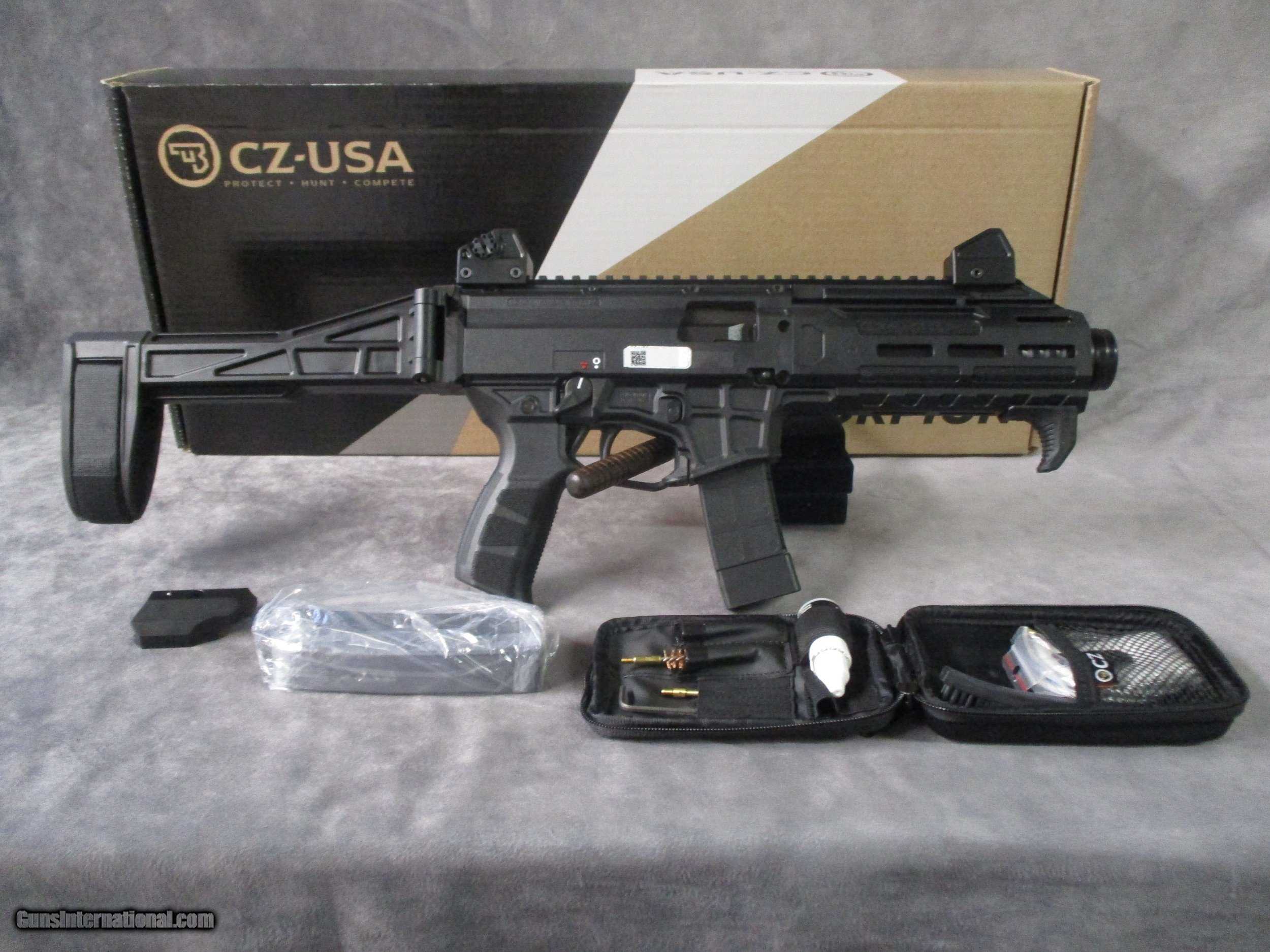 CZ USA Scorpion 3 Plus 9mm Pistol with SB Tactical Brace New in Box