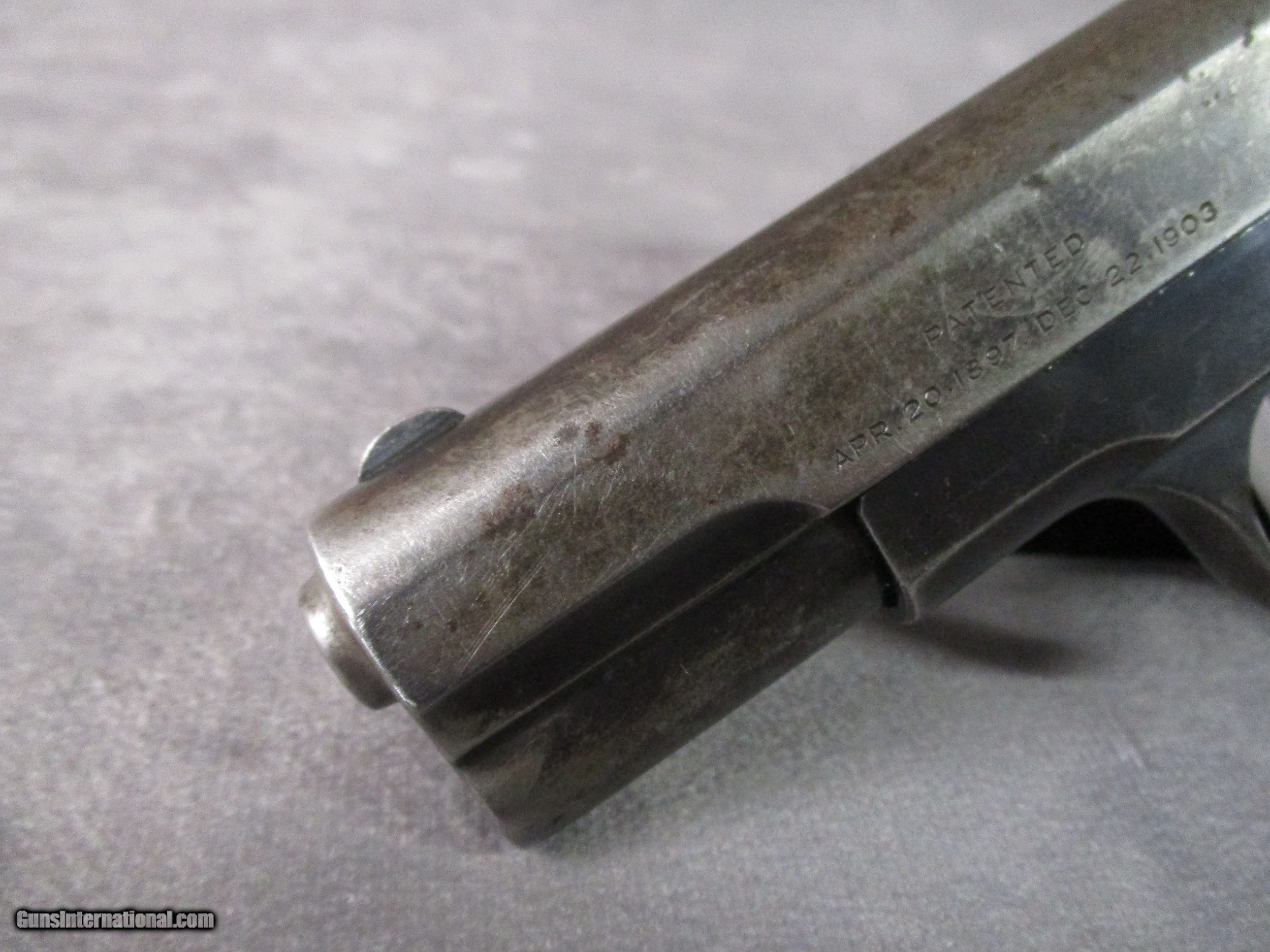 Colt Model 1903 Type III .32 ACP Made 1919 WW2 Back-Up pistol