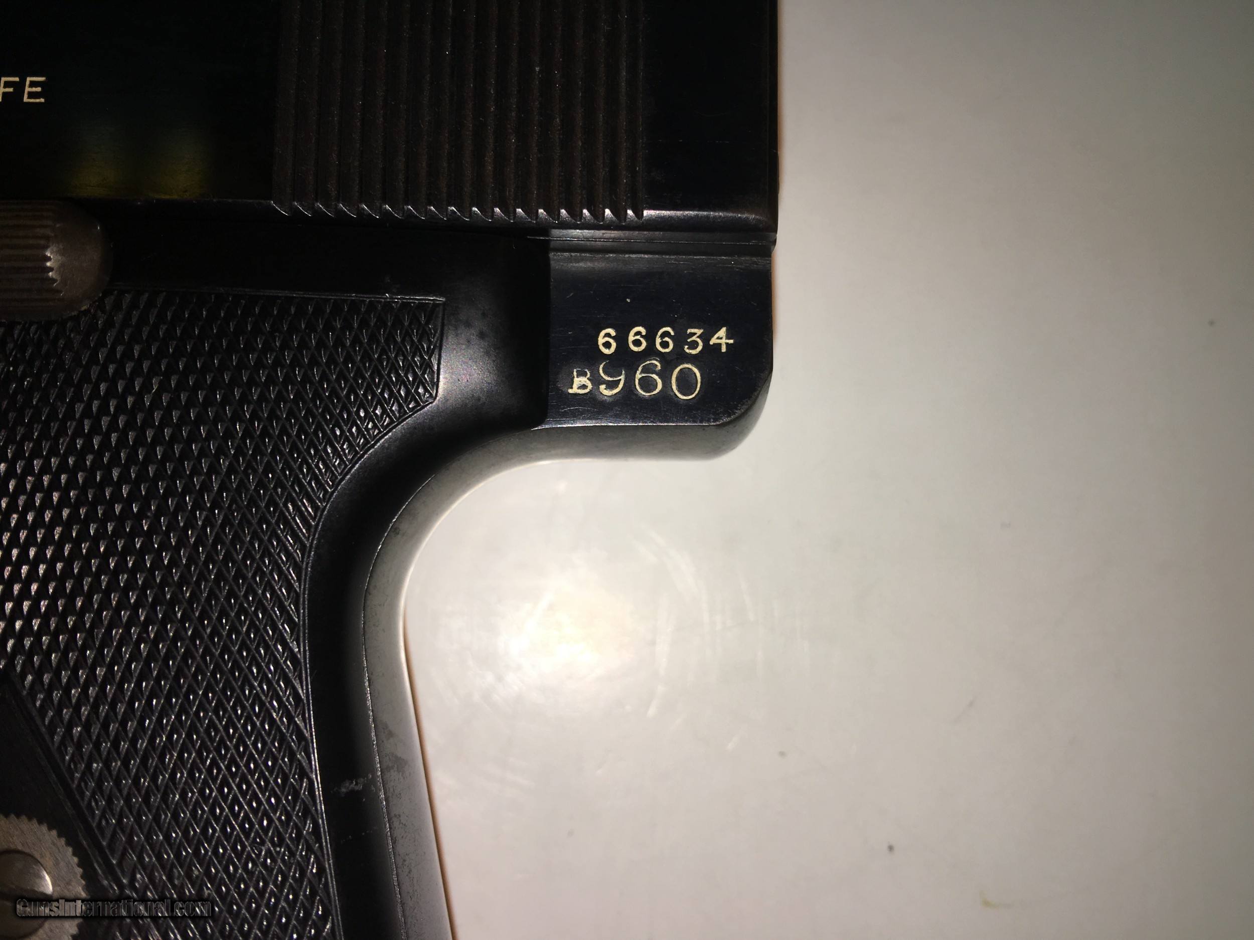 Webley & Scott .38 ACP Automatic Pistol Type 3