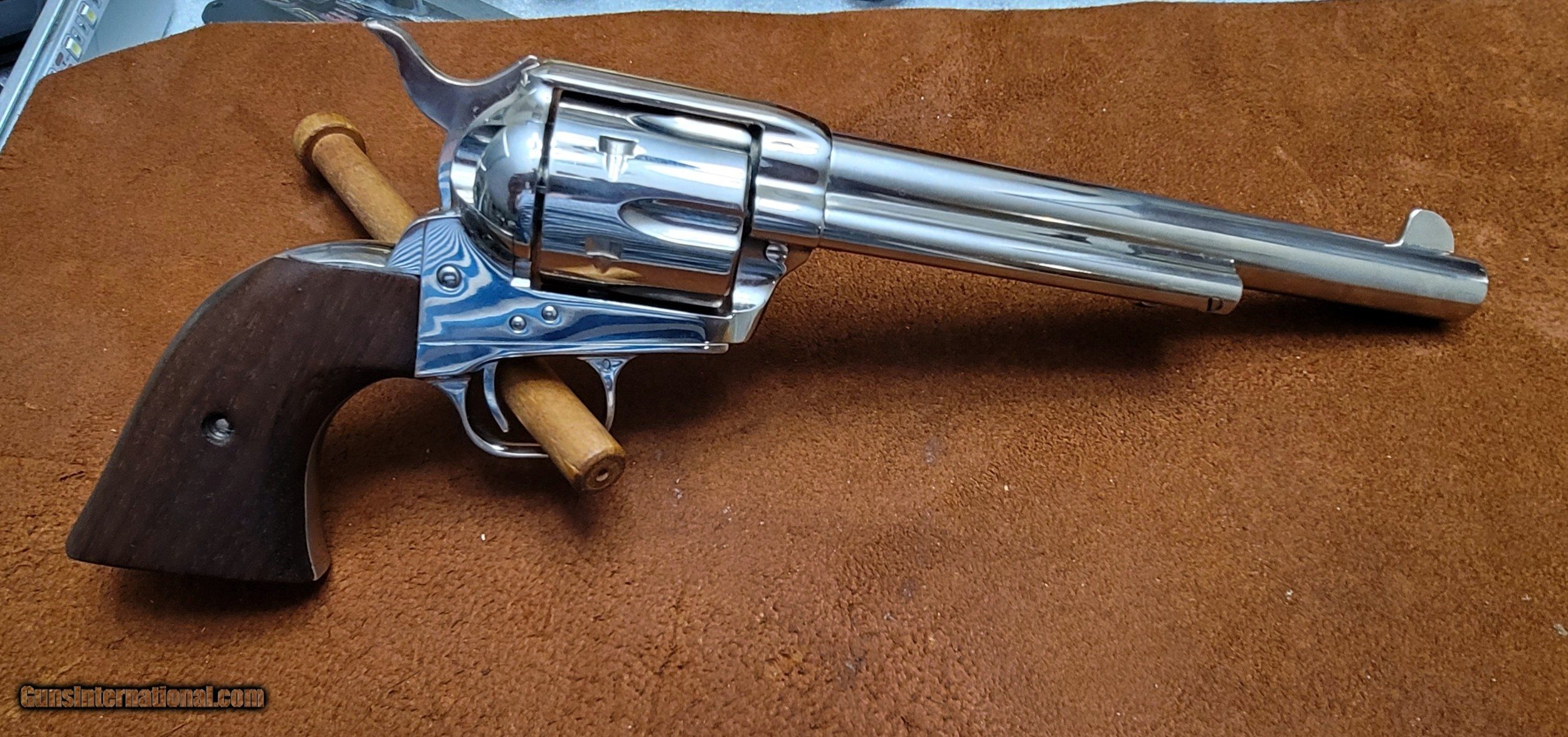 COLT SAA 7.5" Barrel NICKEL 3rd GEN. Pristine 45 Colt in Box