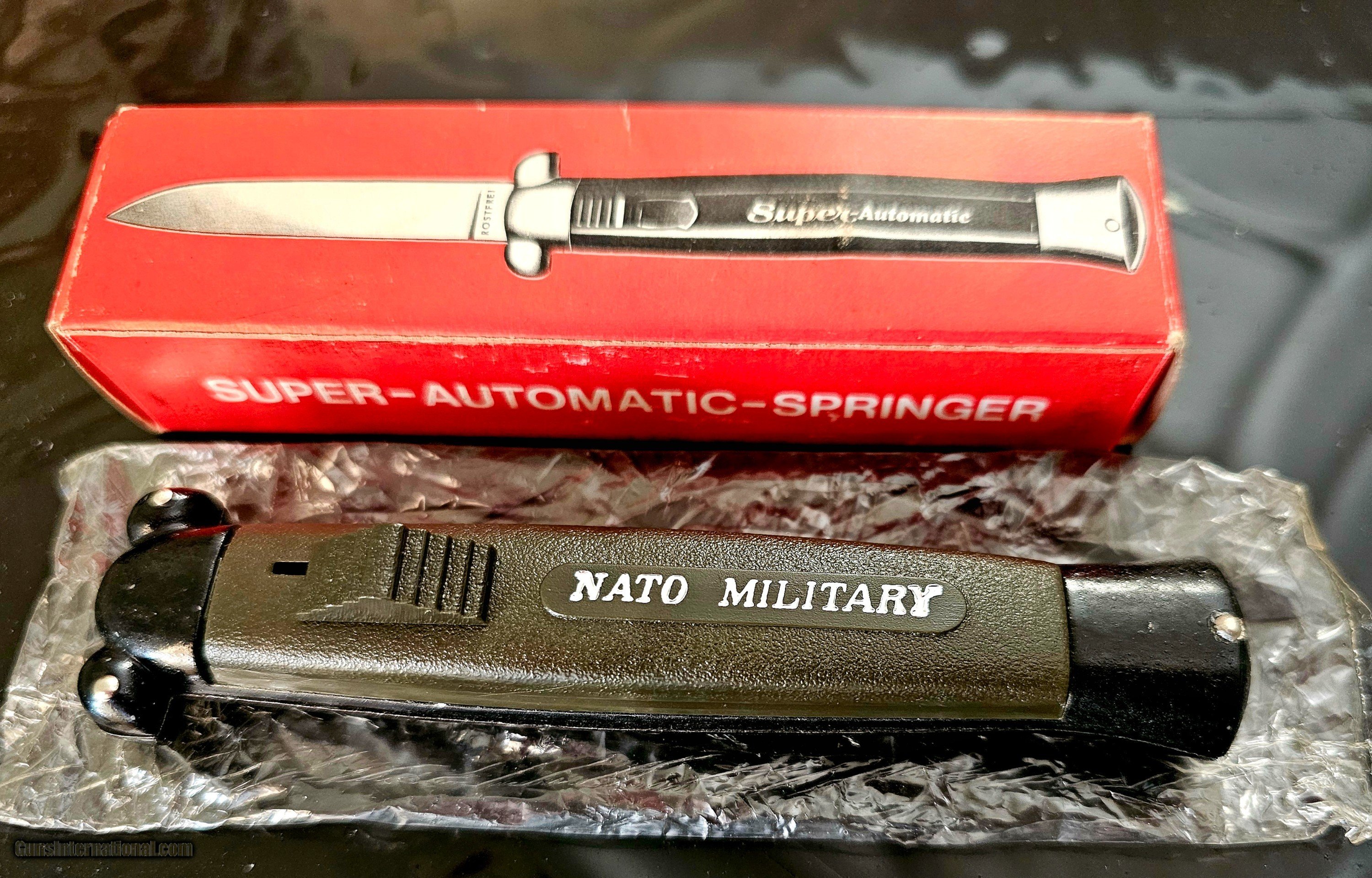VINTAGE OTF DOUBLE ACTION SPRINGER KNIVES BELL SUPER-AUTOMATIC NATO ...
