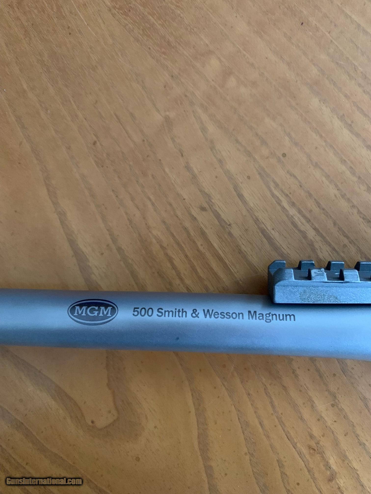 Thompson Center Encore MGM 500 Smith & Wesson Barrel