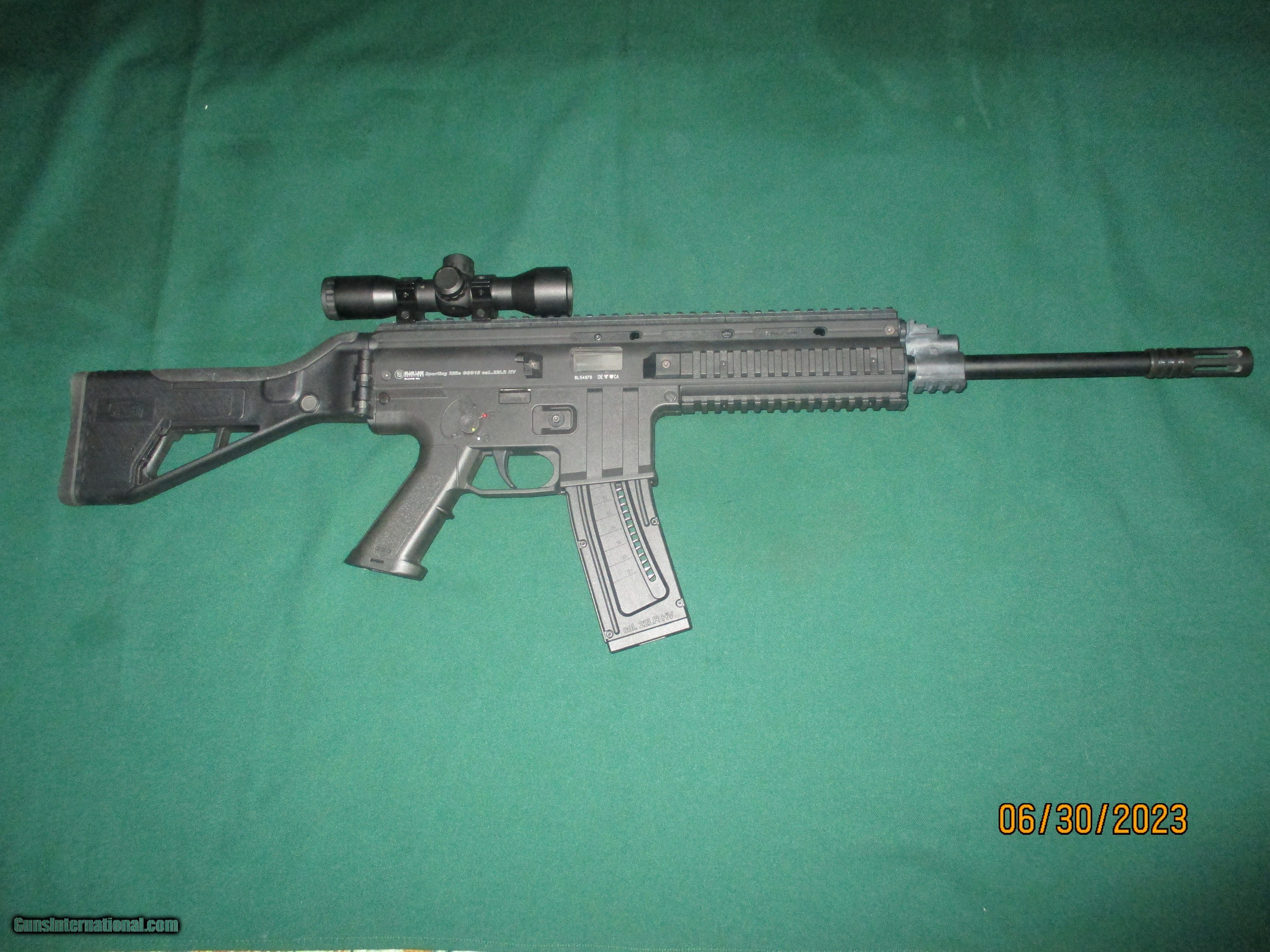 GSG M15 MP5 (European Market only) Heckler Koch mfg,, 22 cal. open bolt ...