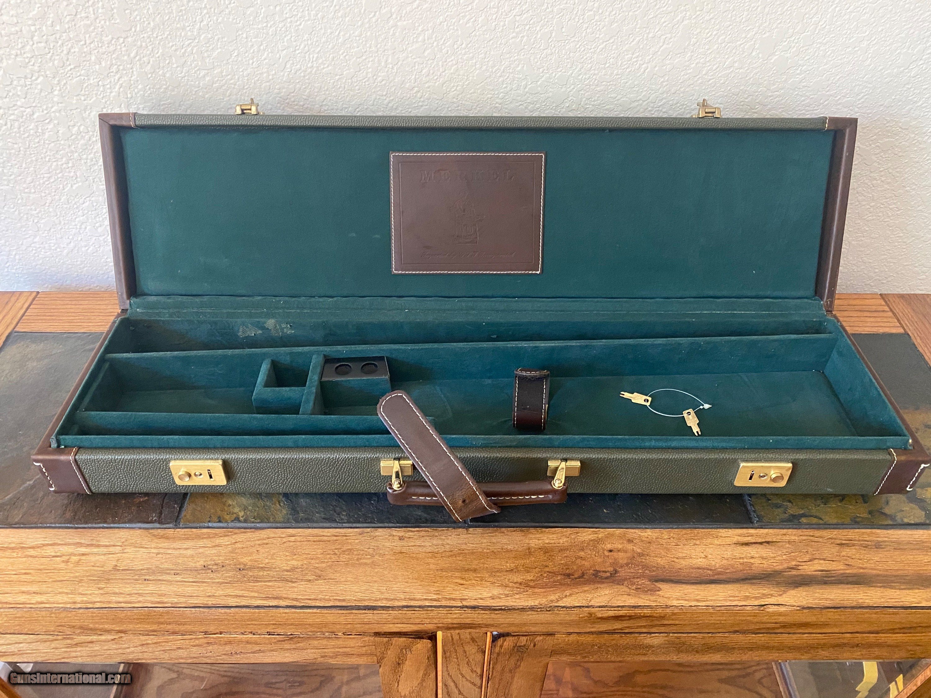 Merkel Emmebi Leather Case for 410 or 28ga SxS