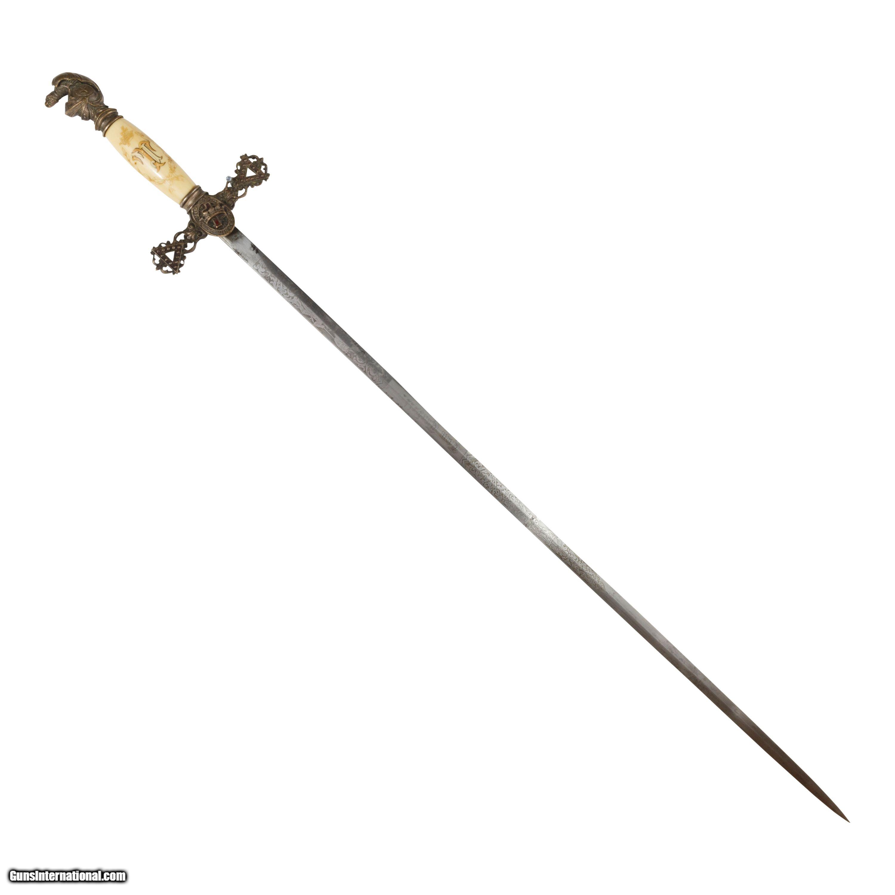 Masonic Commander Sword