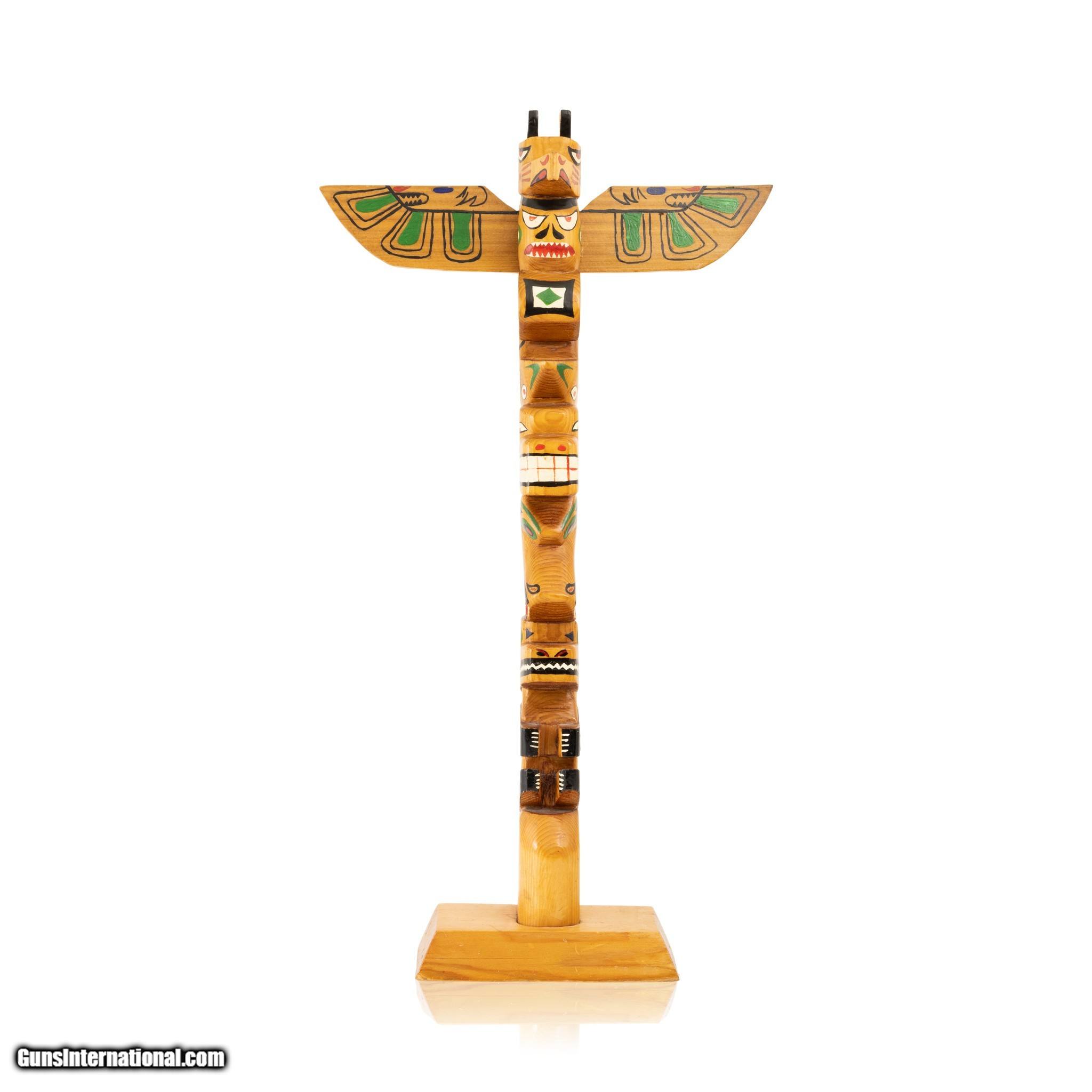 Northwest Coast Winged Cedar Totem