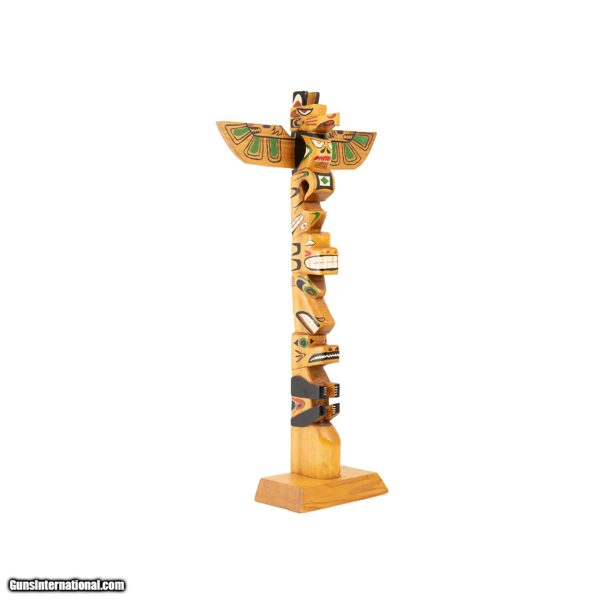 Northwest Coast Winged Cedar Totem
