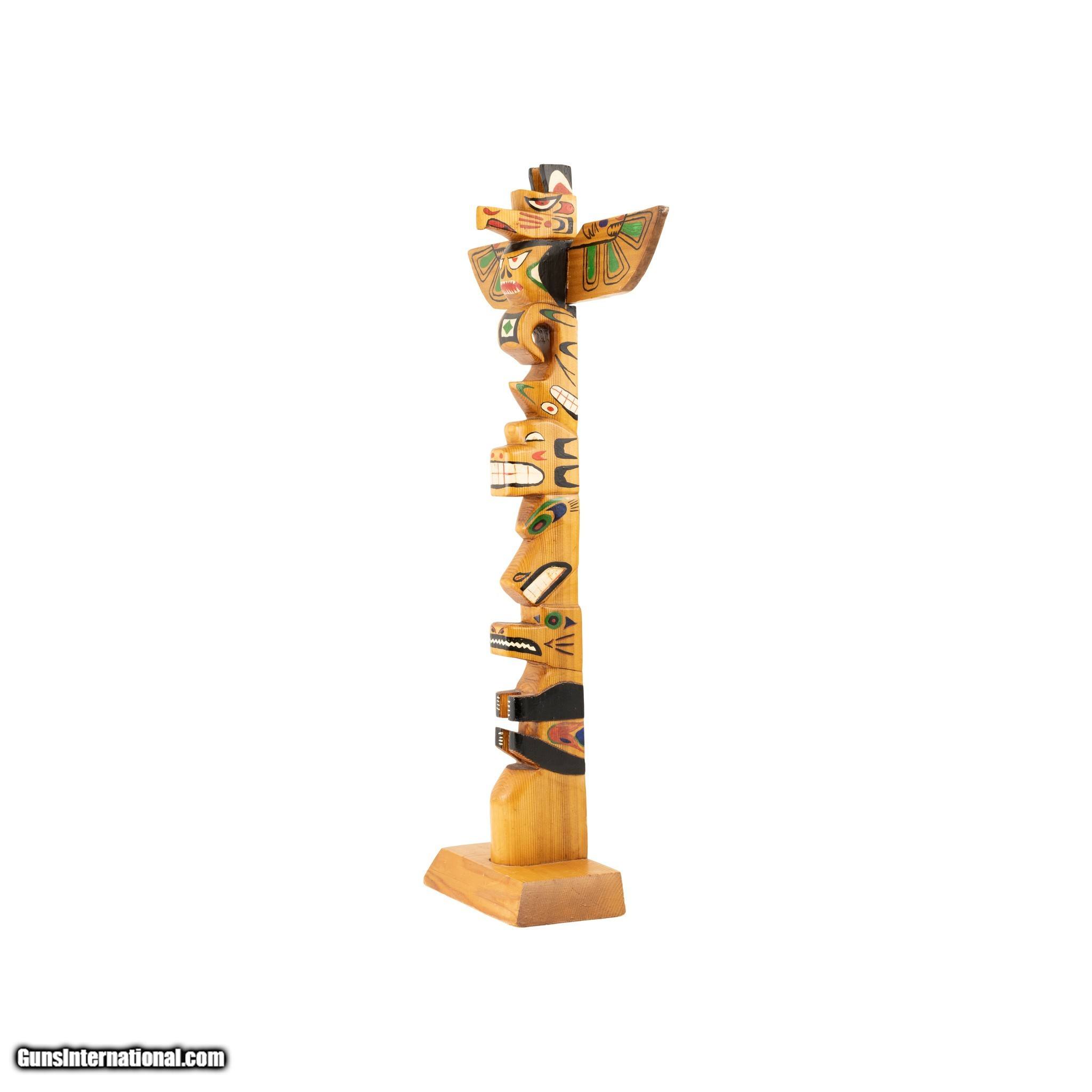 Northwest Coast Winged Cedar Totem