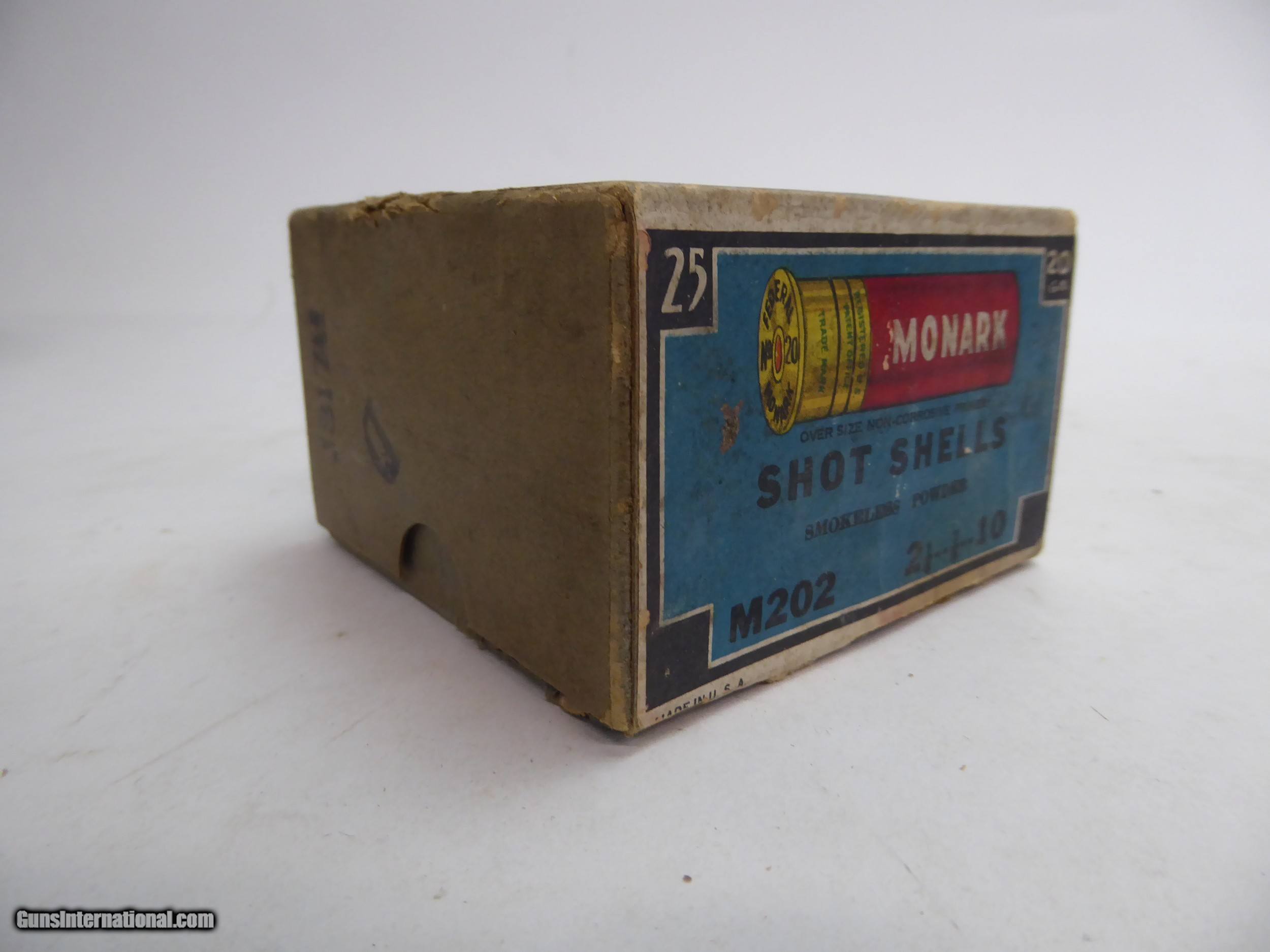 Federal Cartridge Corp Monark 20 Gauge Shot Shells Empty Box
