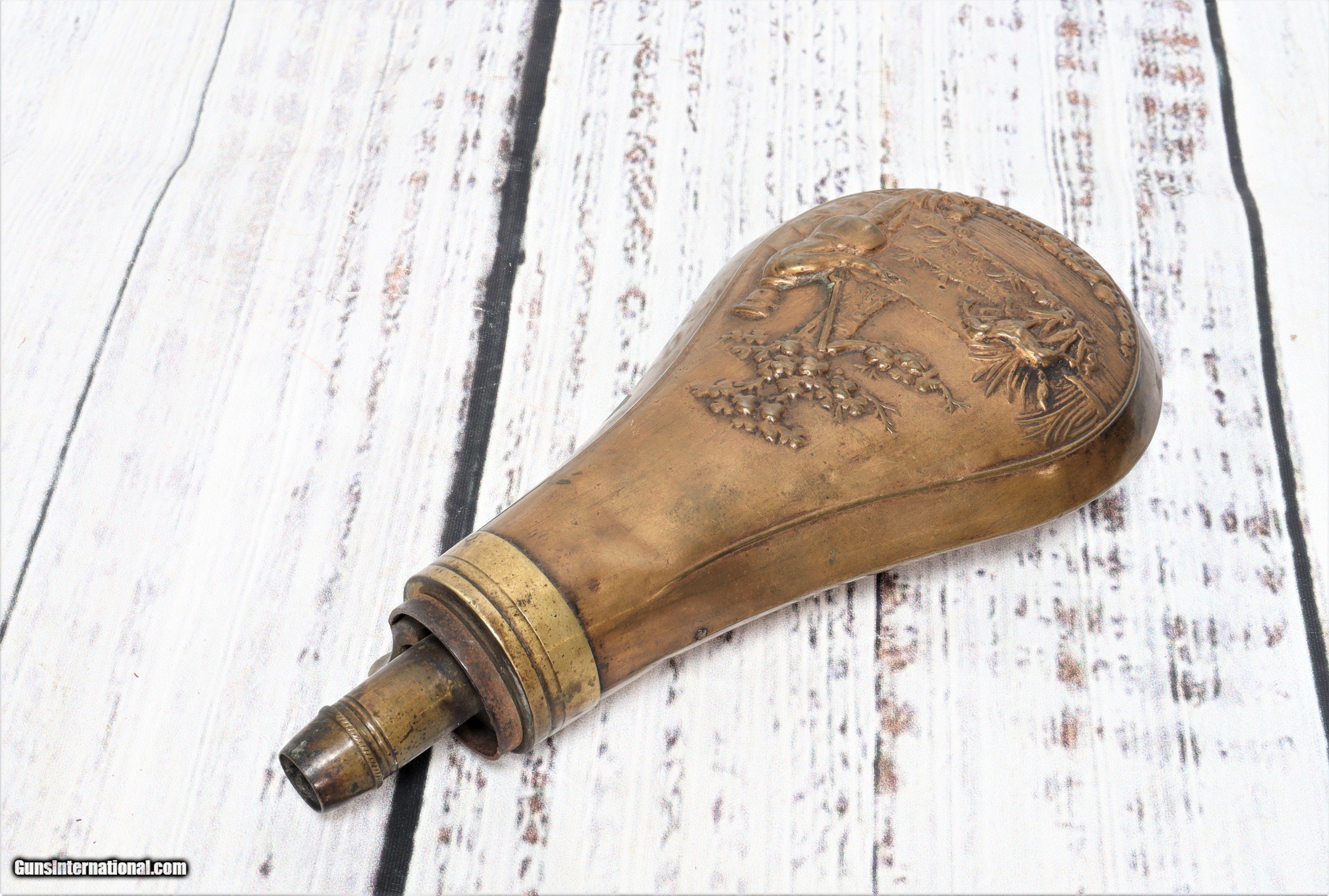 Vintage Brass Powder Flask