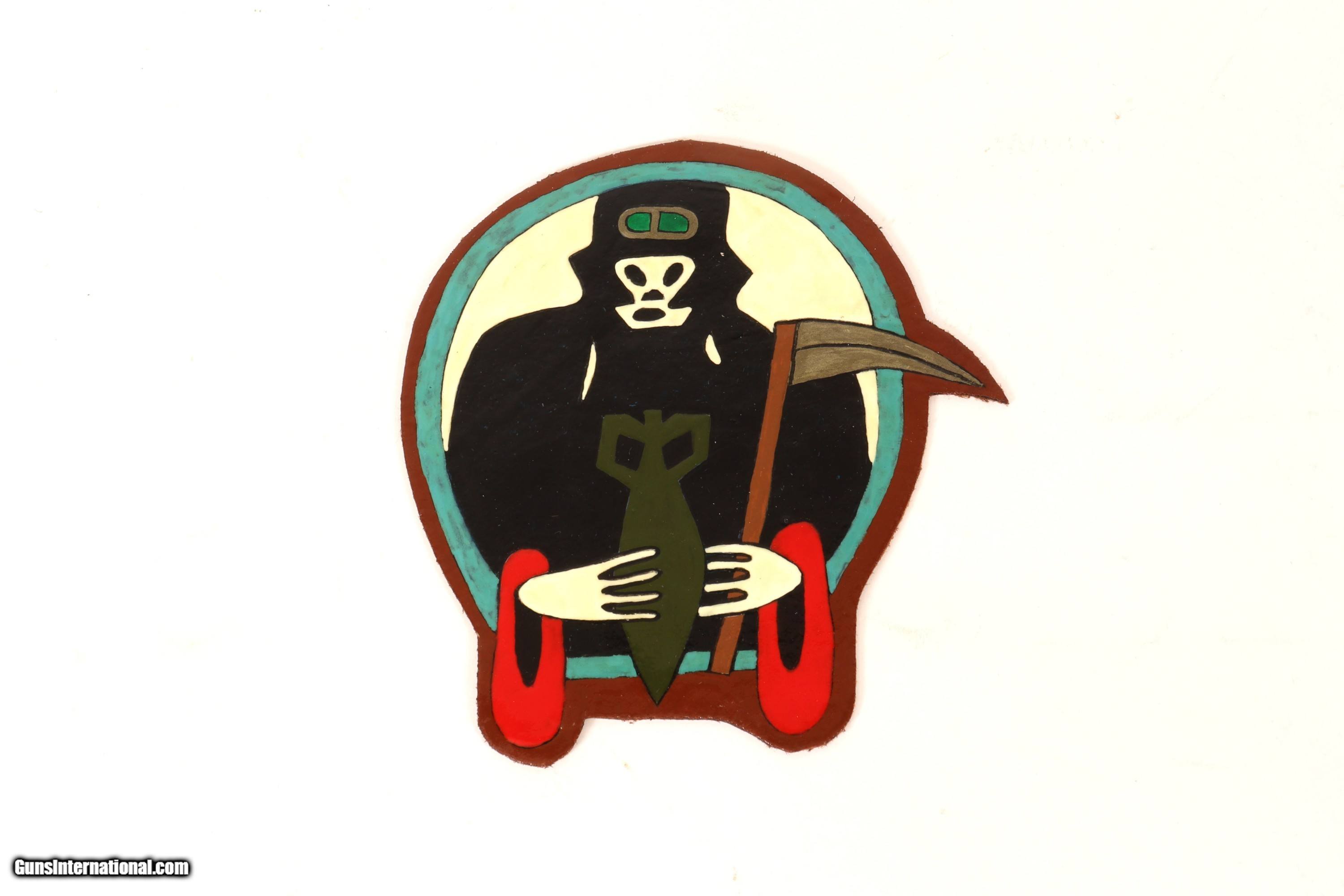 375th Bomb Squadron Vintage Leather Patch