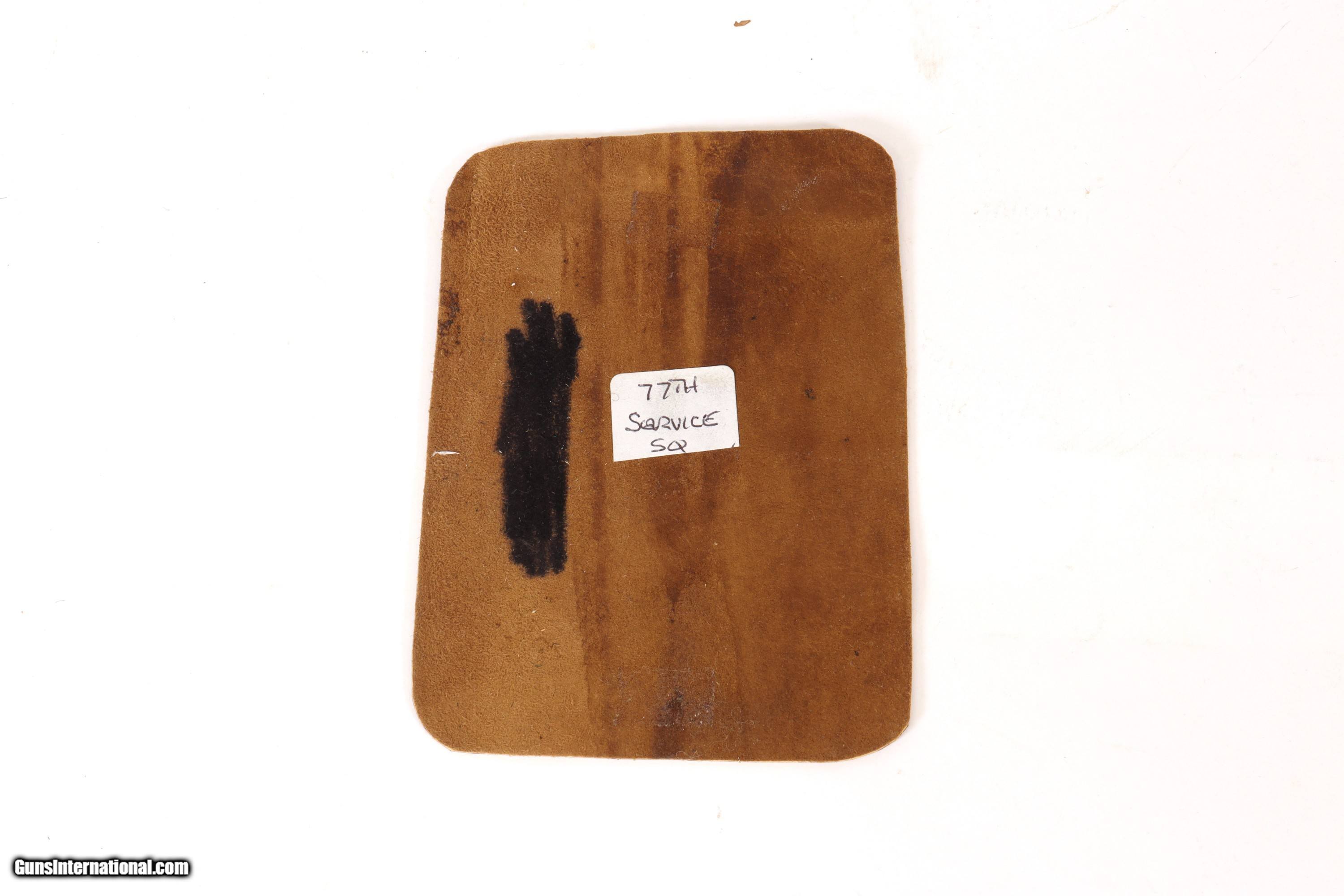 77th Service Squadron Vintage Leather Patch