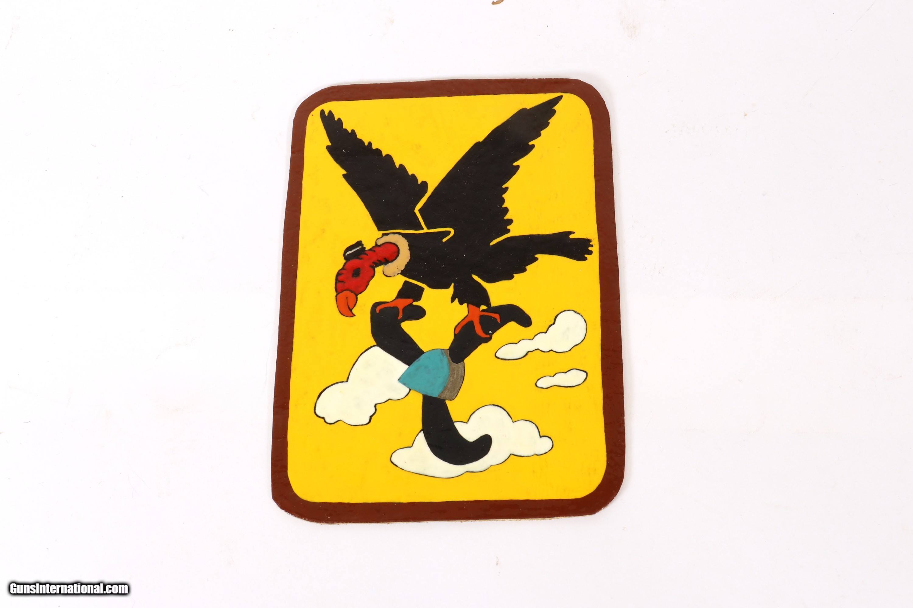 77th Service Squadron Vintage Leather Patch