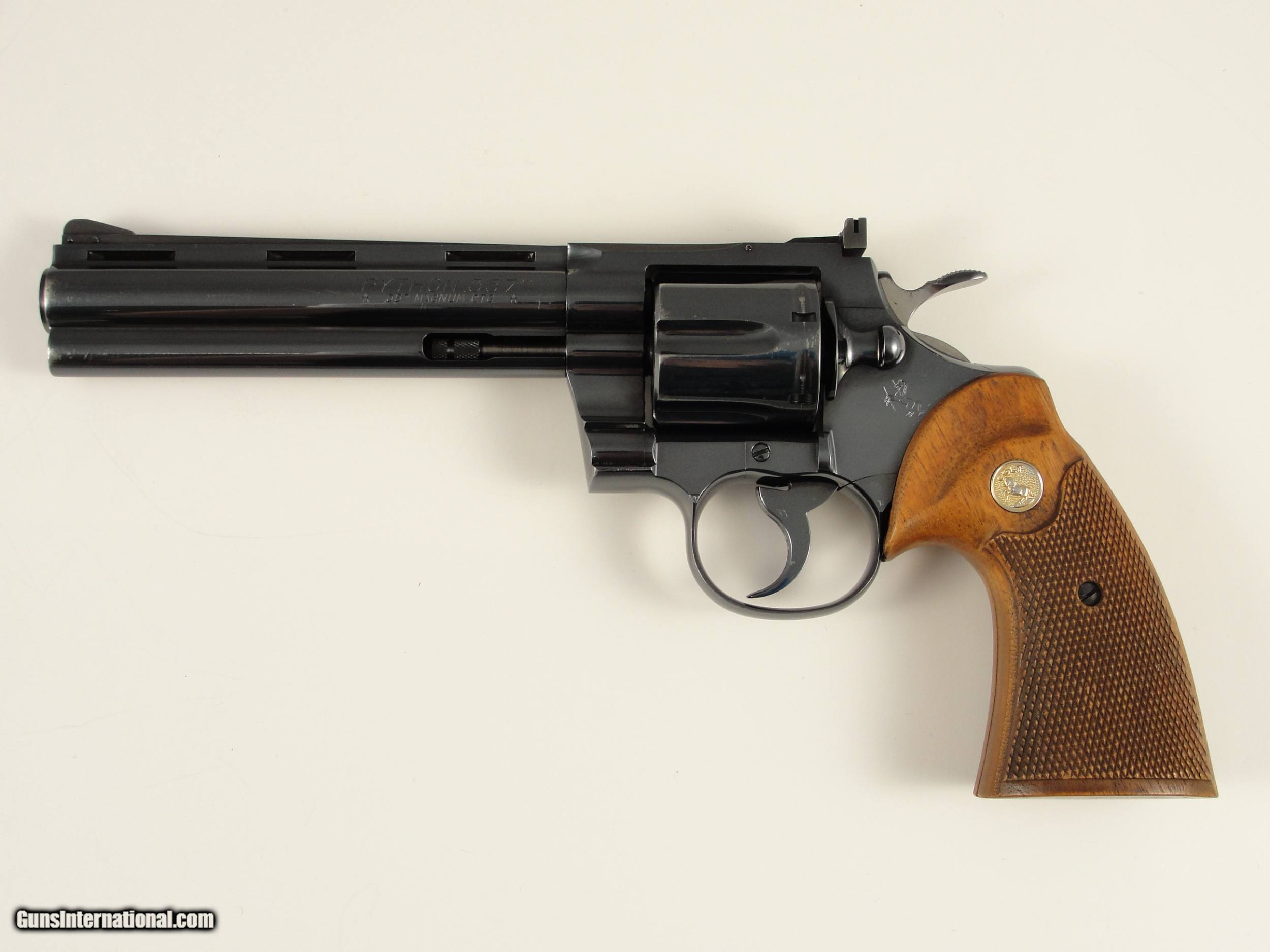 4-DIGIT 1959 Colt Python Royal Blue .357 Factory Letter