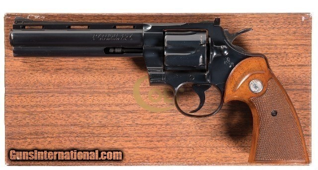 Colt Python 357 Mag 6" Vent Rib Blue Walnut 62 Box