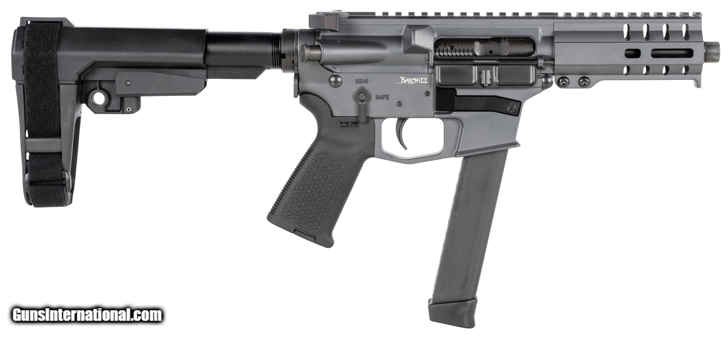 CMMG Banshee 300 9mm Sniper Grey AR Pistol PCC 99A172F-SG