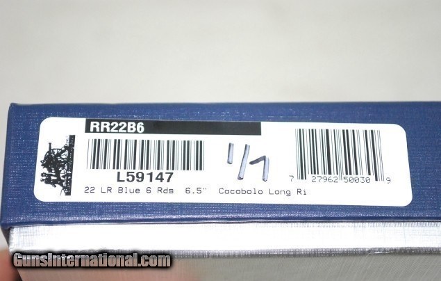 HERITAGE ROUGH RIDER SMALL BORE 22 LR RR22B6 - NIB