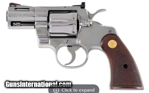 DESIRABLE COLT PYTHON DOUBLE ACTION REVOLVER WITH 2 - 1/2" BARREL 357 MAG