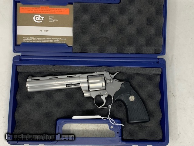 Colt Python 357 Magnum Stainless 6" 1983
