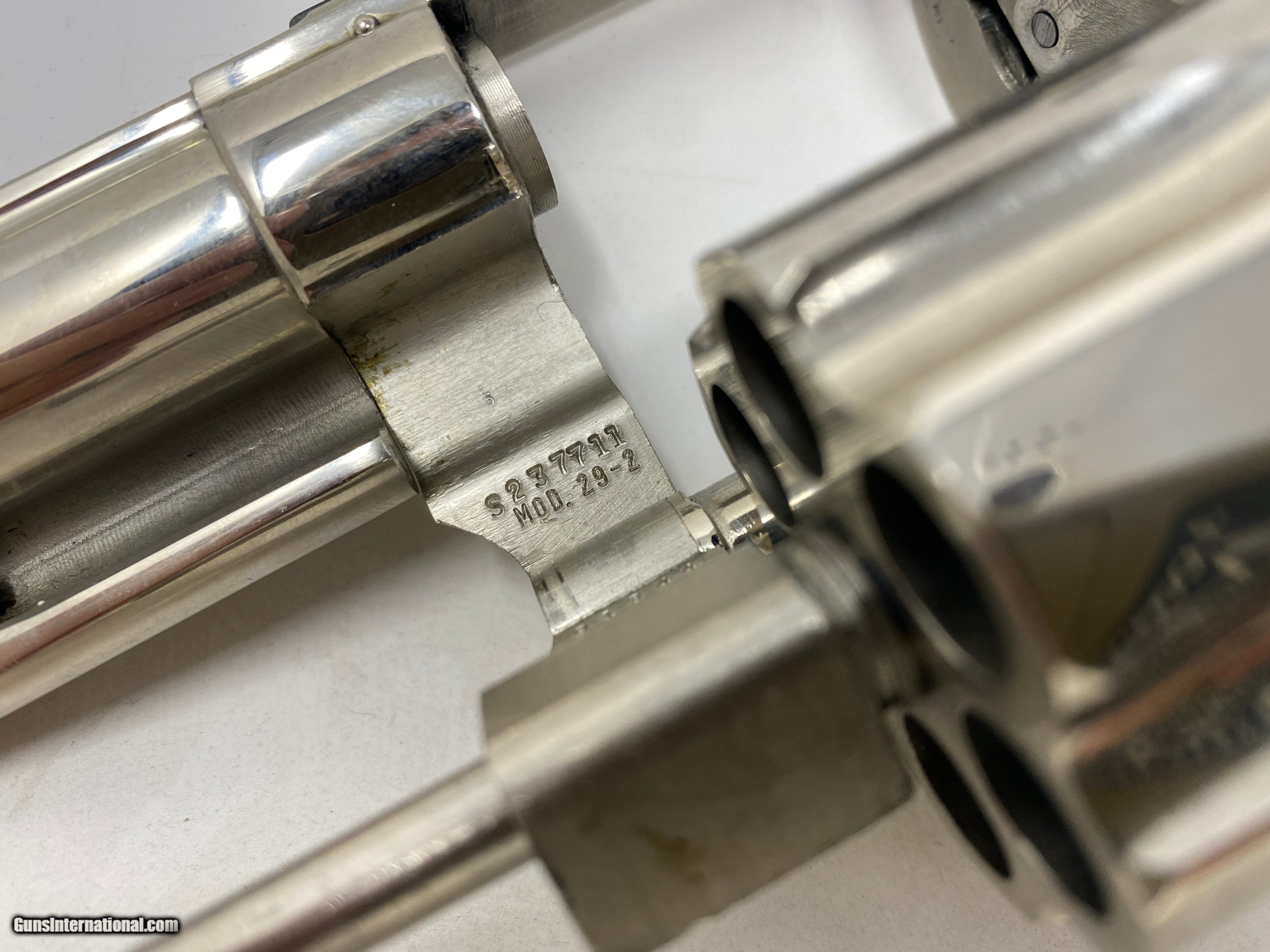 Smith & Wesson Model 29-2 Nickel .44 Magnum revolver