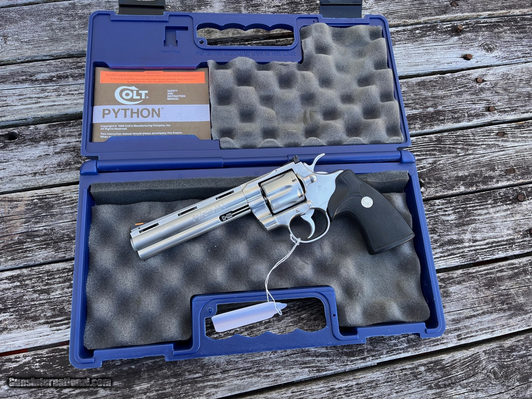 Colt Python 357 Magnum Stainless 6" 1994