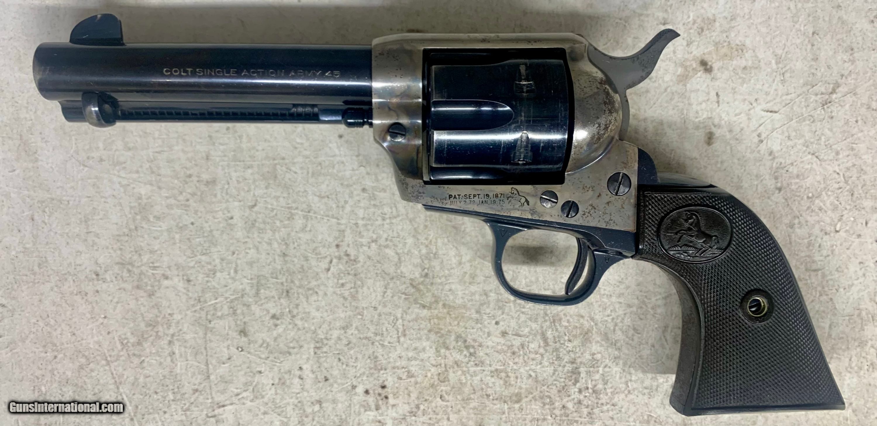 Colt SAA 45 4.75" Blue Color Casehardened 2nd Gen 1967