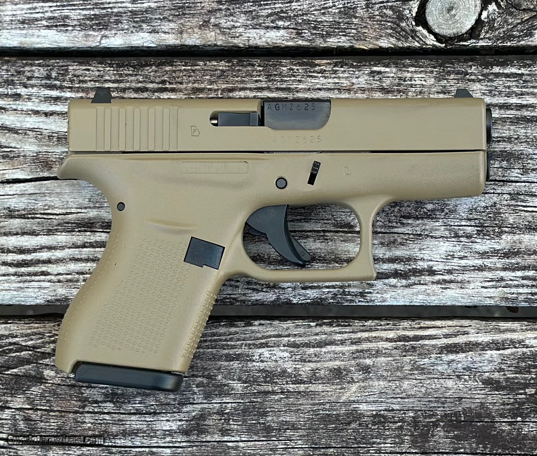 Used Glock 42 380 ACP FDE 2- Mags & Holster ACG-00819