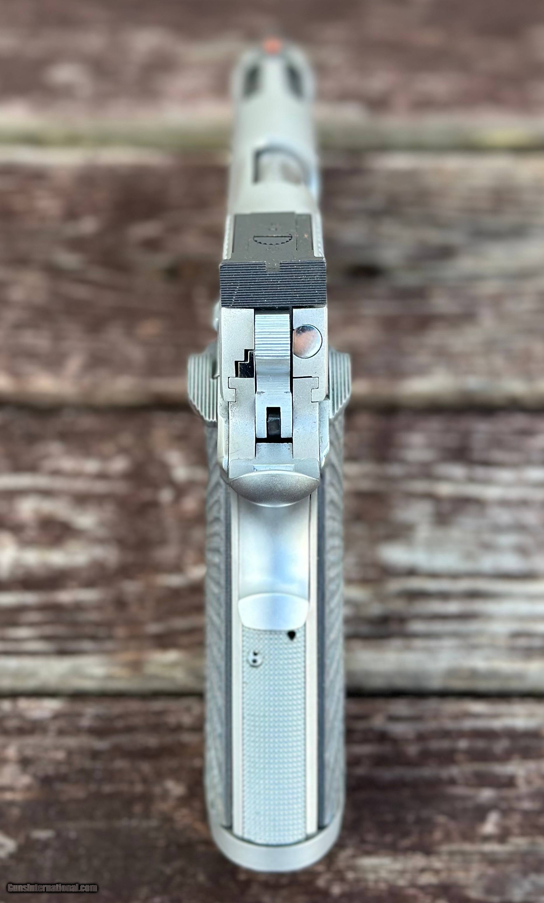 Used Springfield Armory V12 1911 Stainless 45 Super Custom Crowned Barrel