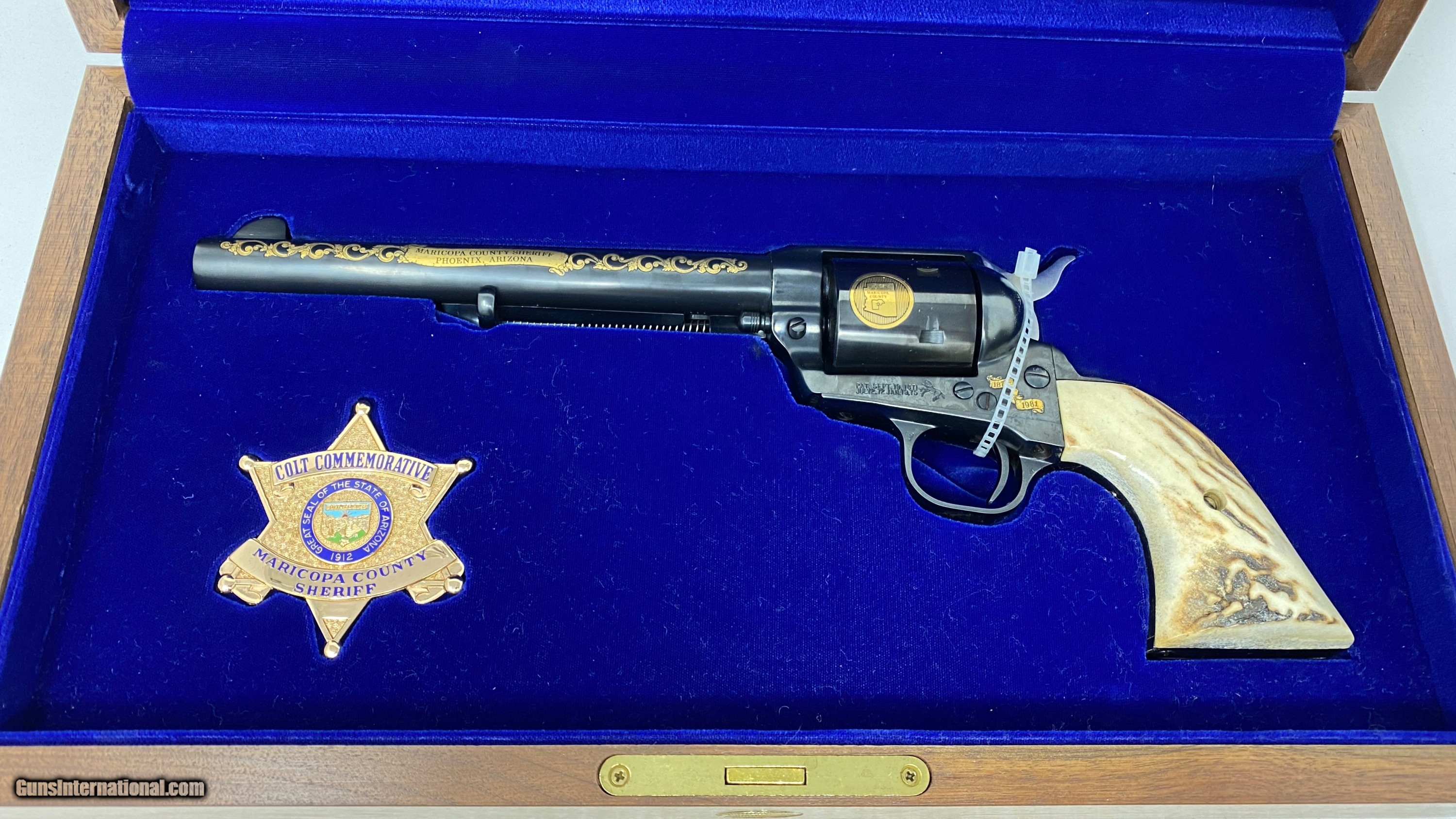 Colt SAA 45 LC Maricopa County Sheriff's Dept. w/ Badge 7.5" Stag