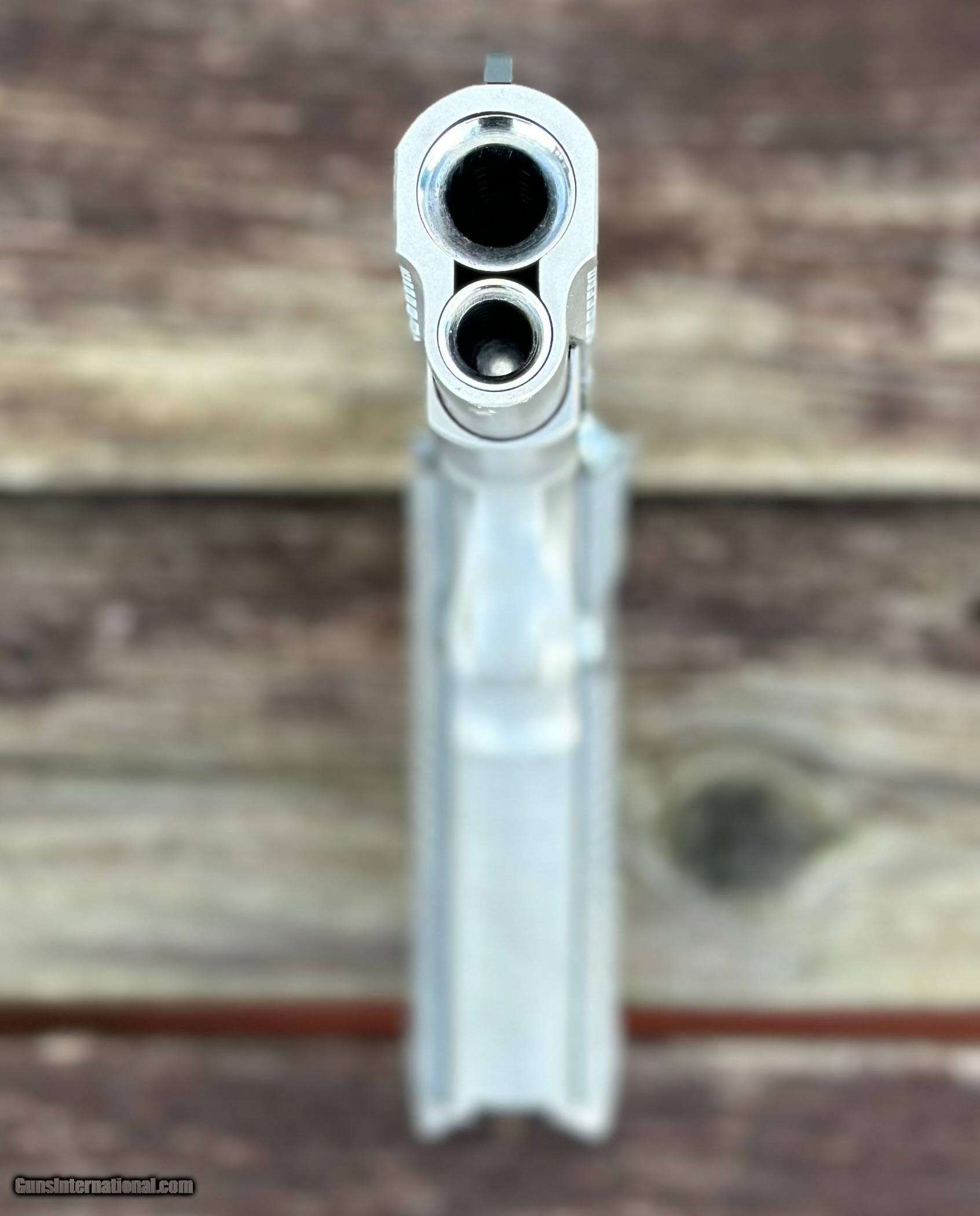 Used Springfield Armory V12 1911 Stainless 45 Super Custom Crowned Barrel