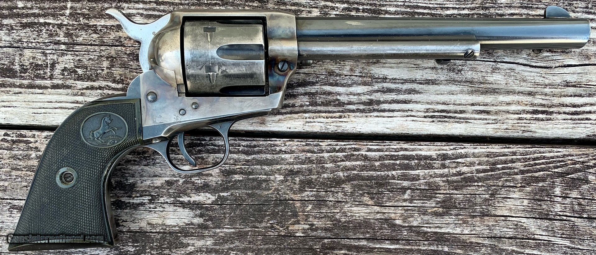 Colt 357 Magnum SAA 2nd Gen 1960 7.5" Blued Case Color Hardened