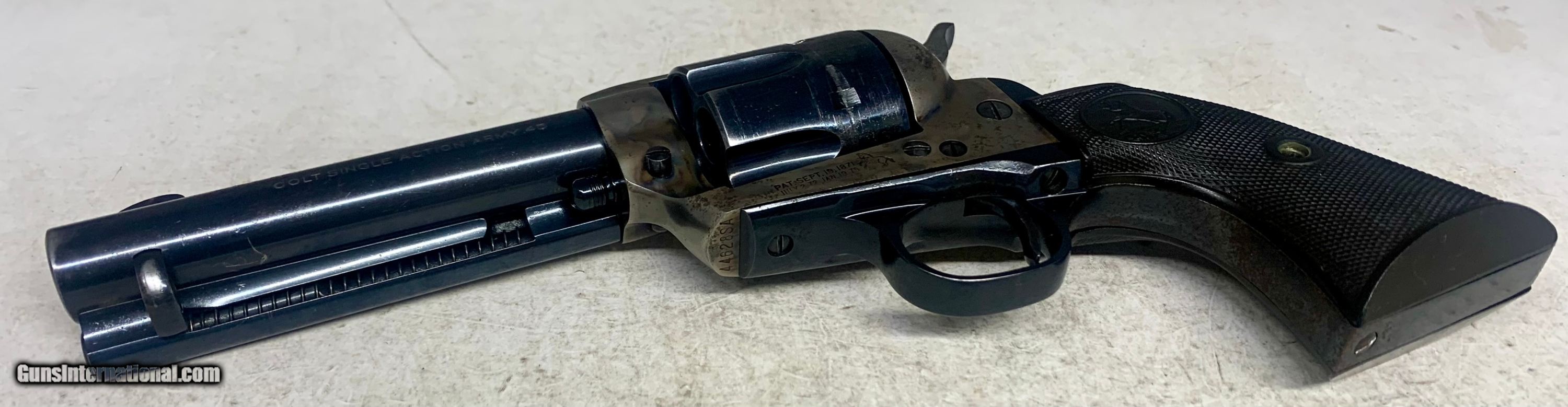 Colt Single Action Army SAA 45 Colt 4.75" Blue Color Case Hardened 2nd ...
