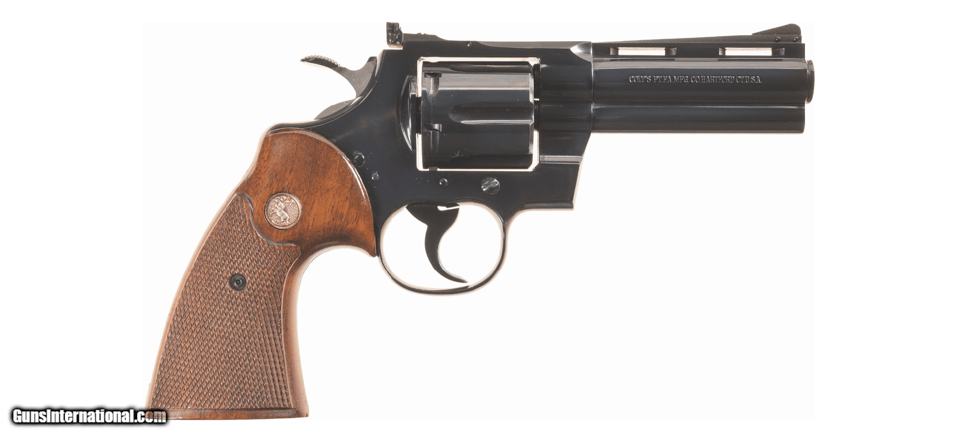 Colt Python 357 Magnum 4" Blue Walnut 1966 Box
