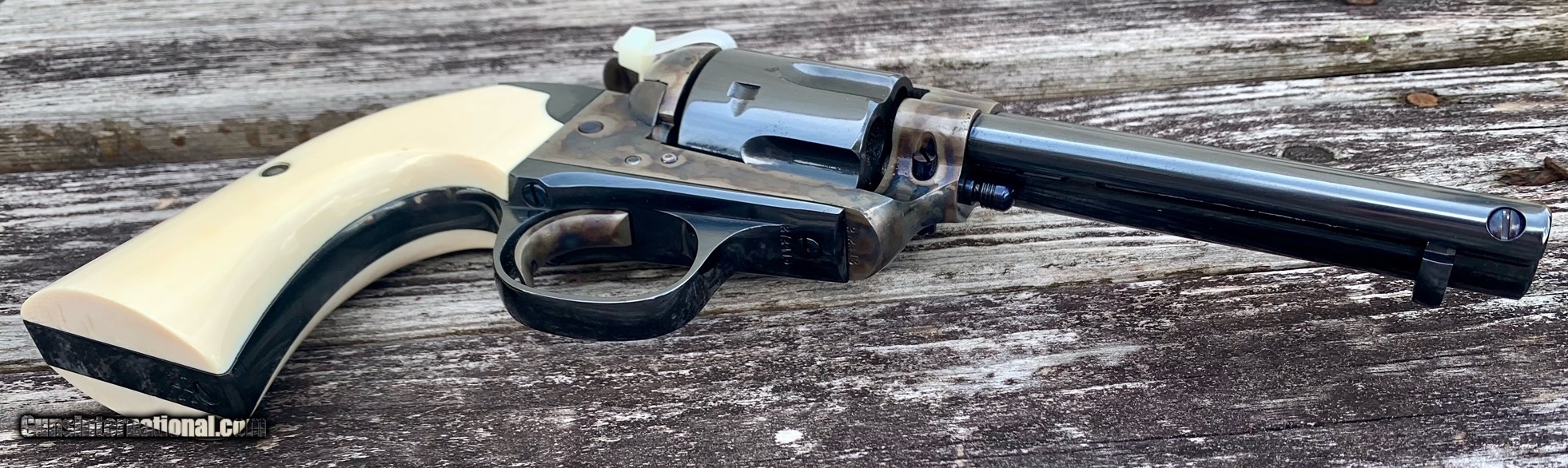 Colt SAA Bisley 38 WCF Single Action Army Case Color Hardened 4.75 ...