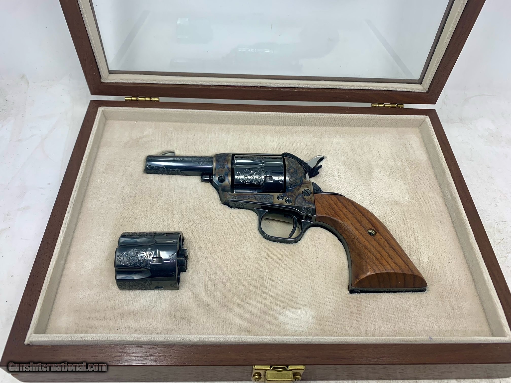 Colt SAA Sheriff's Model 44 SPL & 44-40 3" Unturned Factory Engraved ...