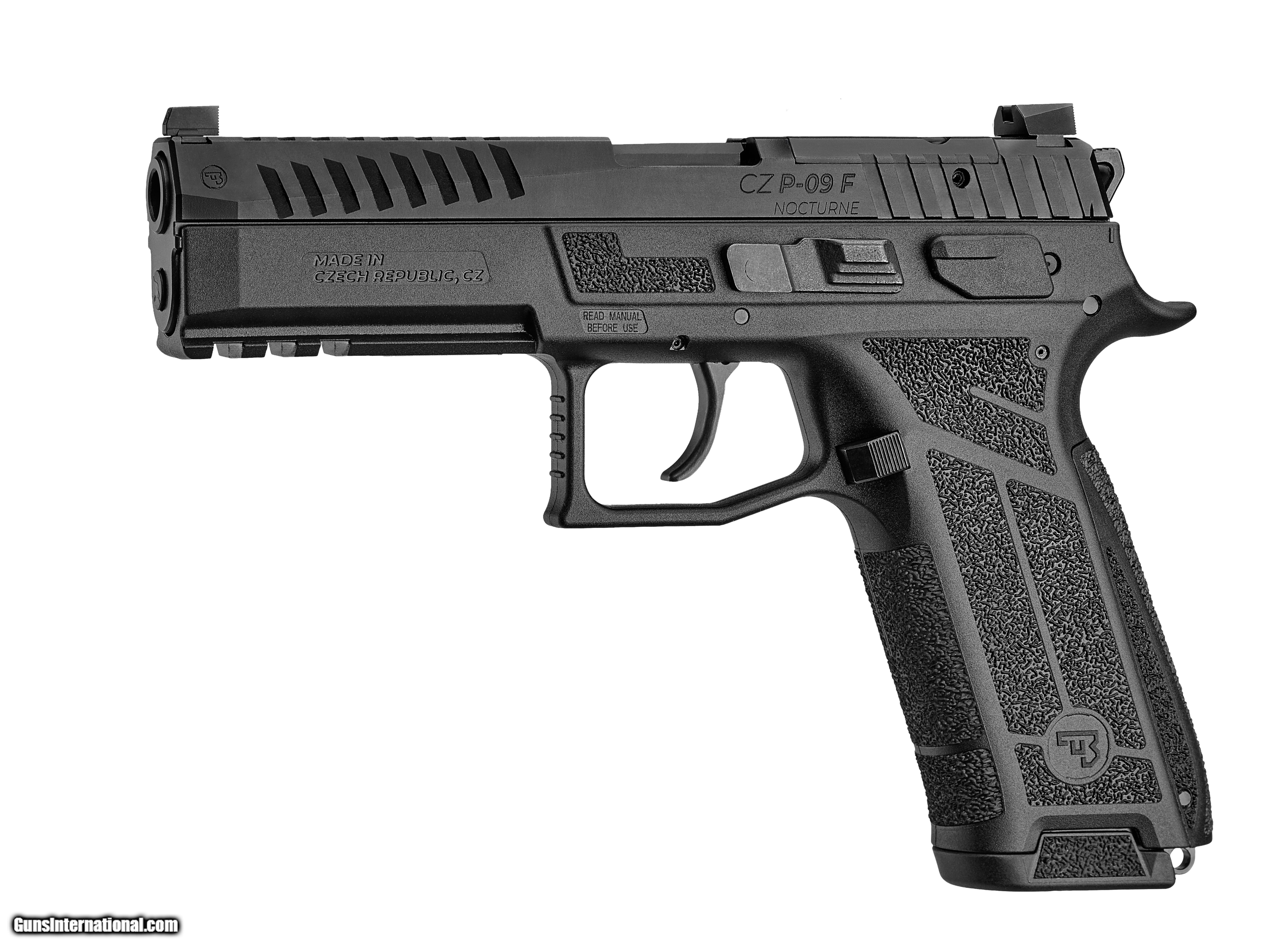 CZ P-09 F Nocturne 9mm 19 Round Capacity Optics Ready 91670