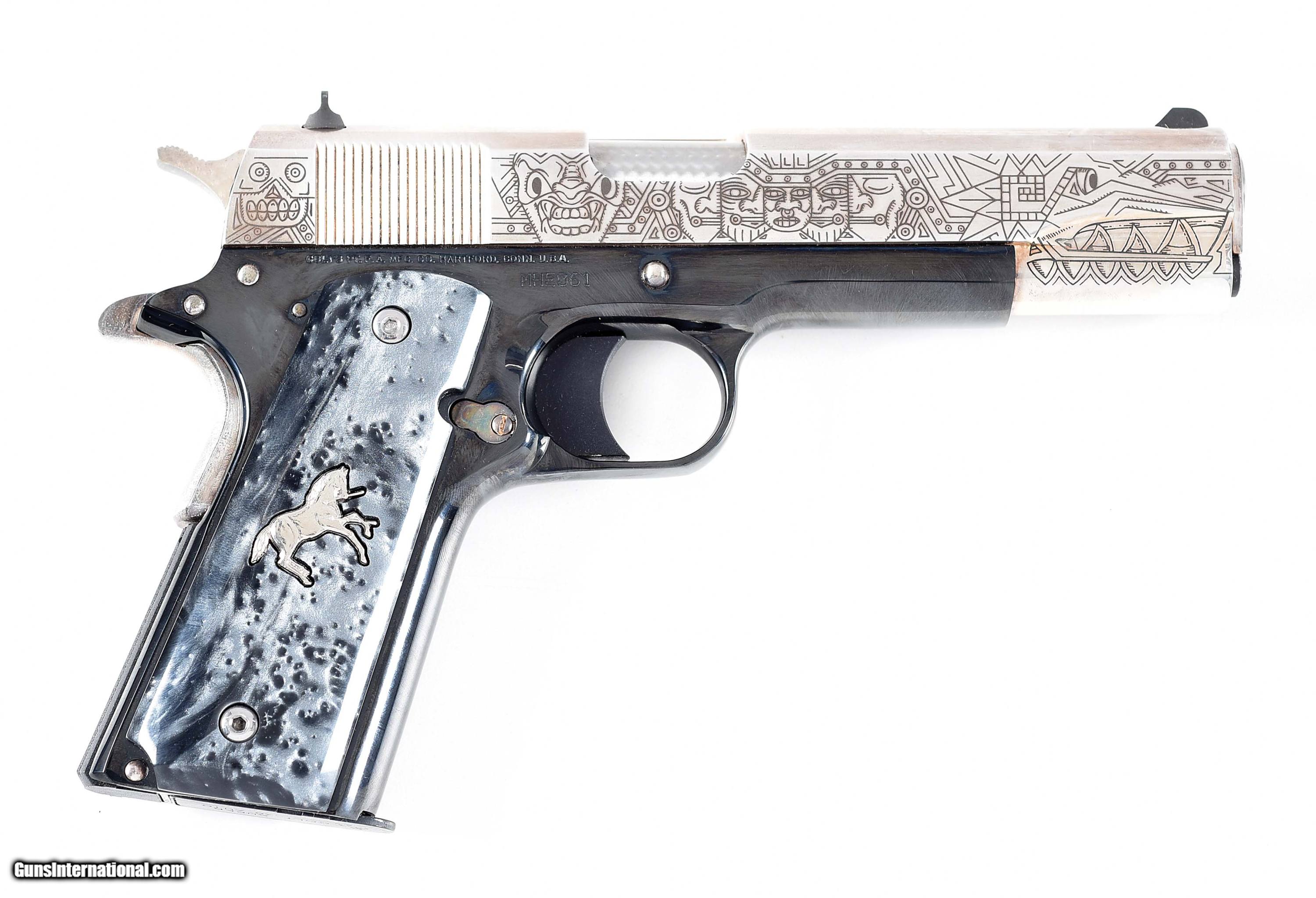 Colt Mexican Heritage 1911 – .38 Super, TALO Edition, Silver Engraved ...