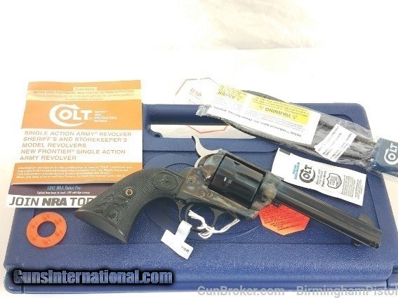 New Colt SAA Single Action Army 45 Colt Peacemaker 4.75" Barrel Color ...