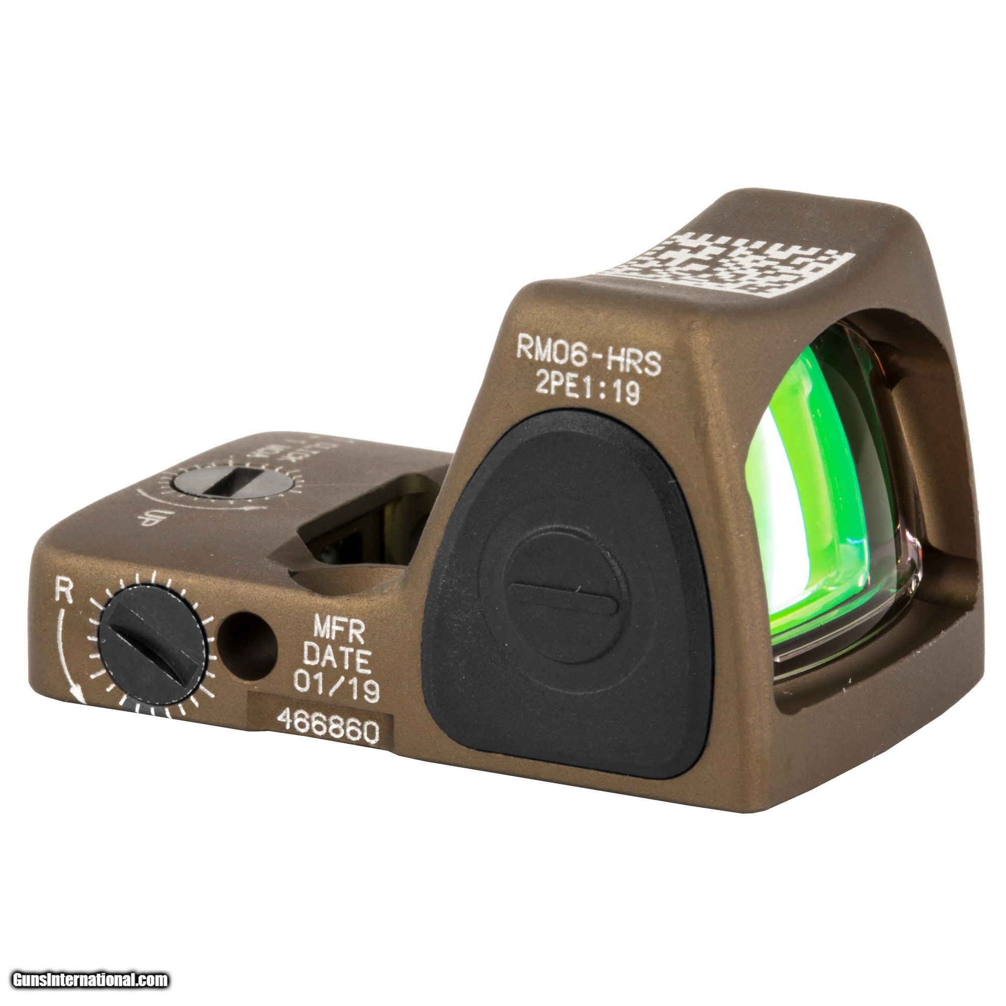 Trijicon, RMR, Type 2, Adjustable, 3.25 MOA, Hard Anodized Coyote Brown ...