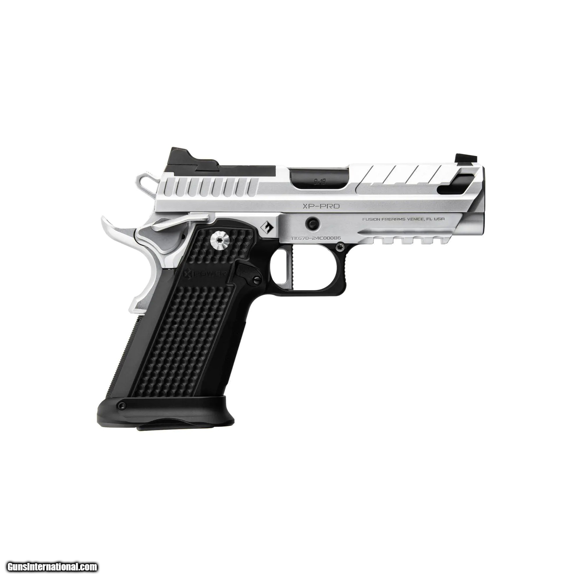 Fusion XP-Pro 9mm Chrome 4" Barrel Optics Ready Glock Pattern Mags 17+1 ...