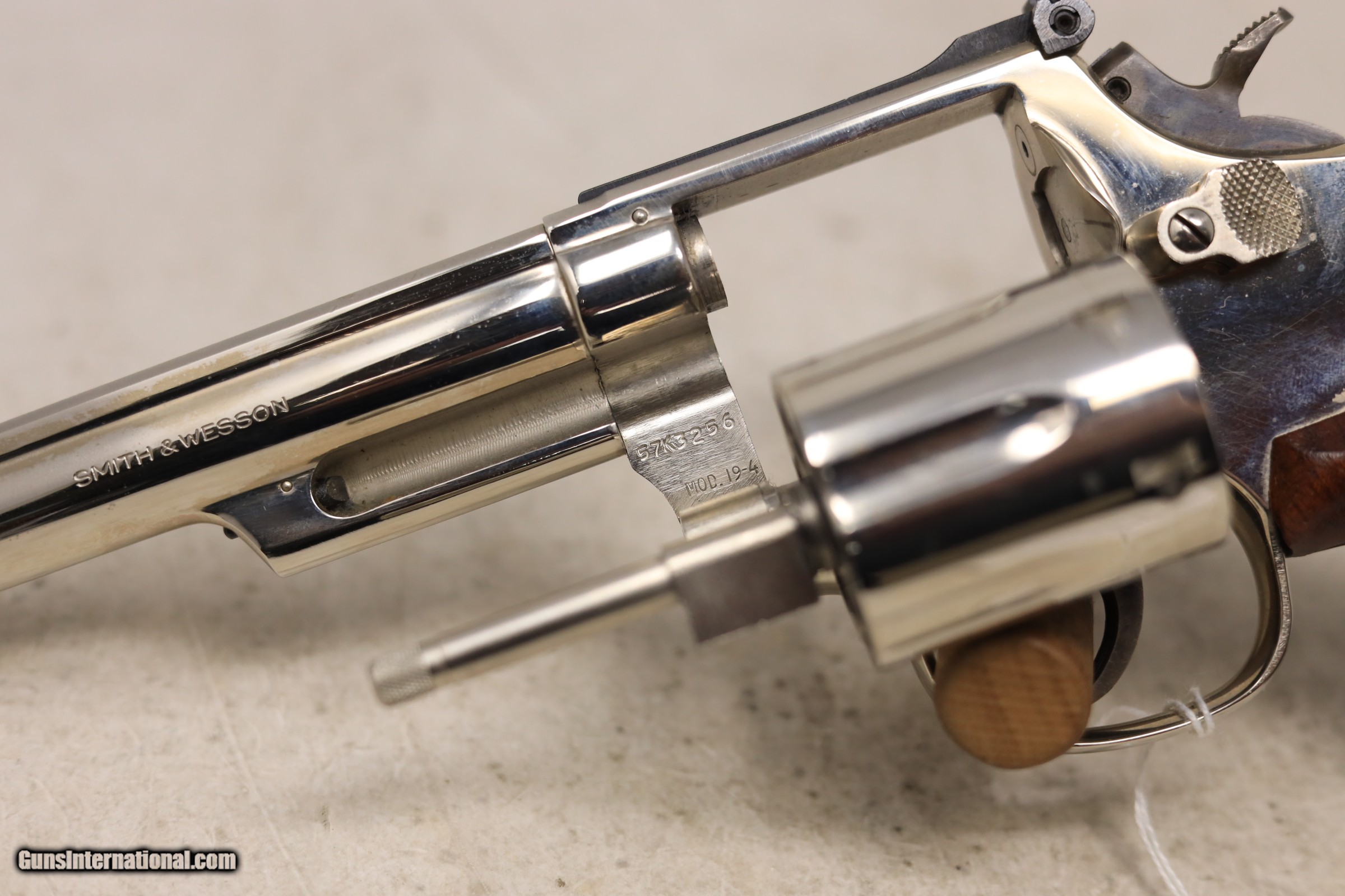 Smith & Wesson Model 19-4 .357 Magnum – 6" Barrel (Factory Nickel) USED ...