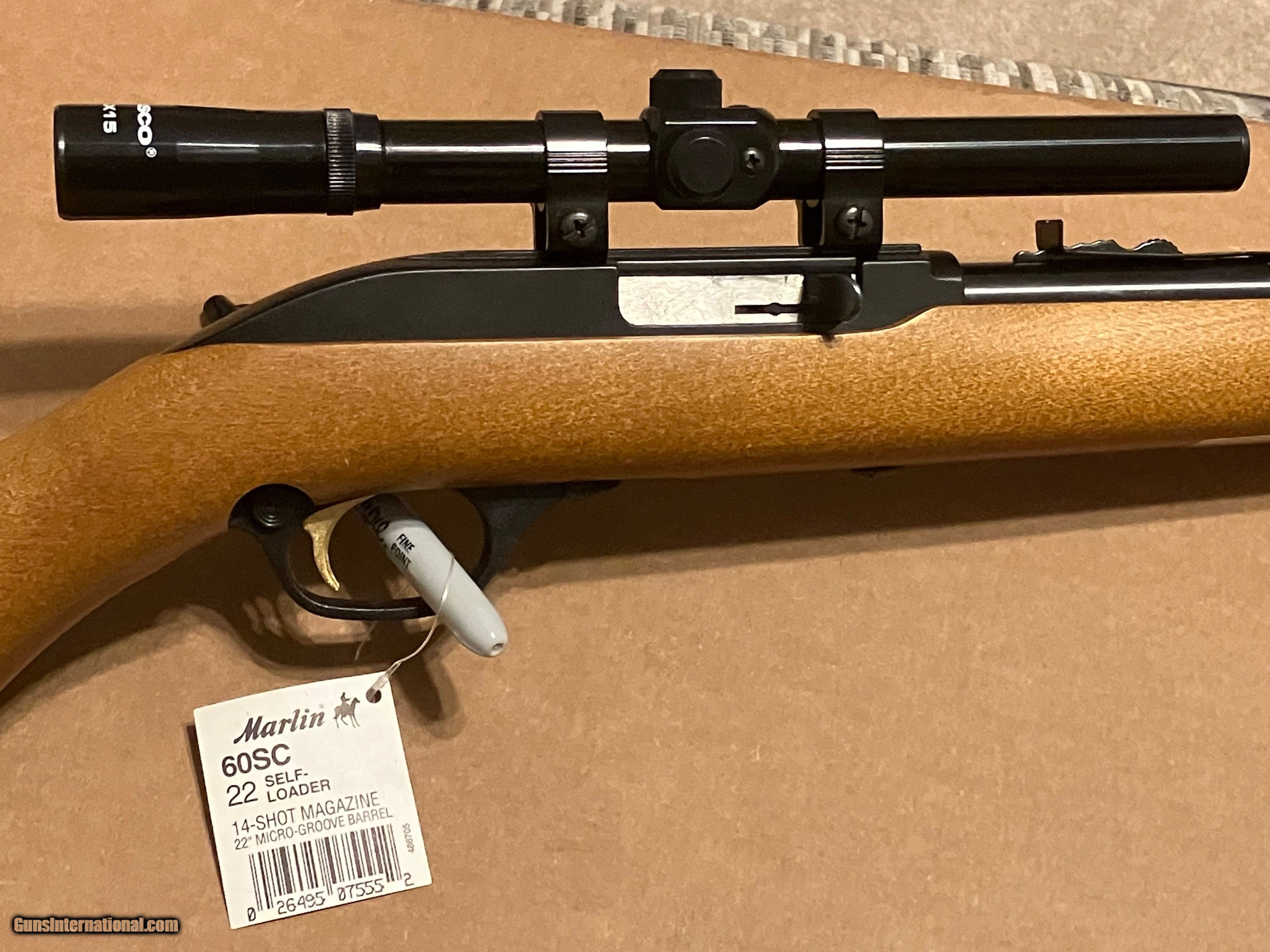 Marlin model 60 with 4x15 scope New with tags
