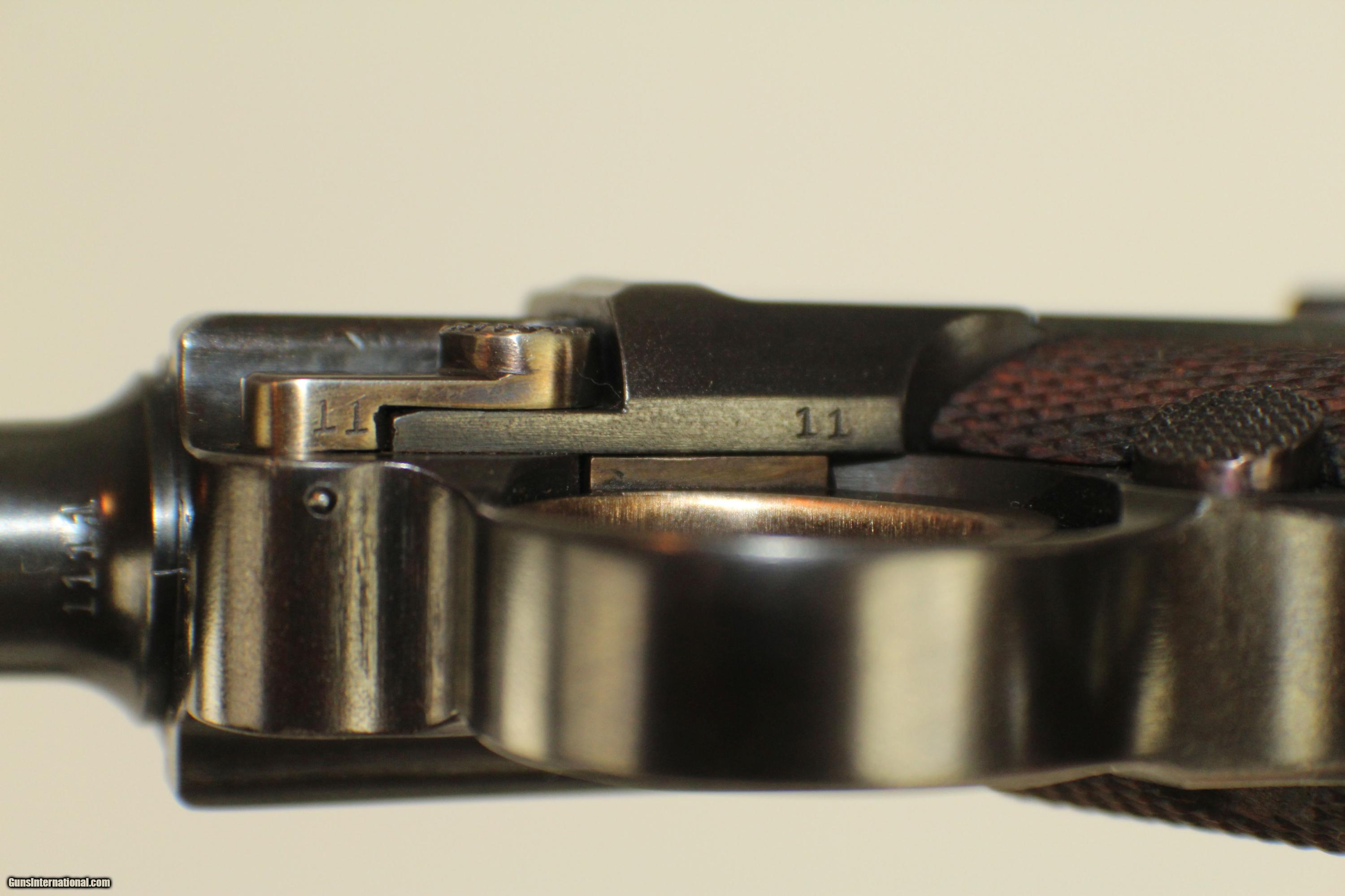 ICONIC WWI LUGER P 08 by DWM Marked for Machine Gun Regiment!