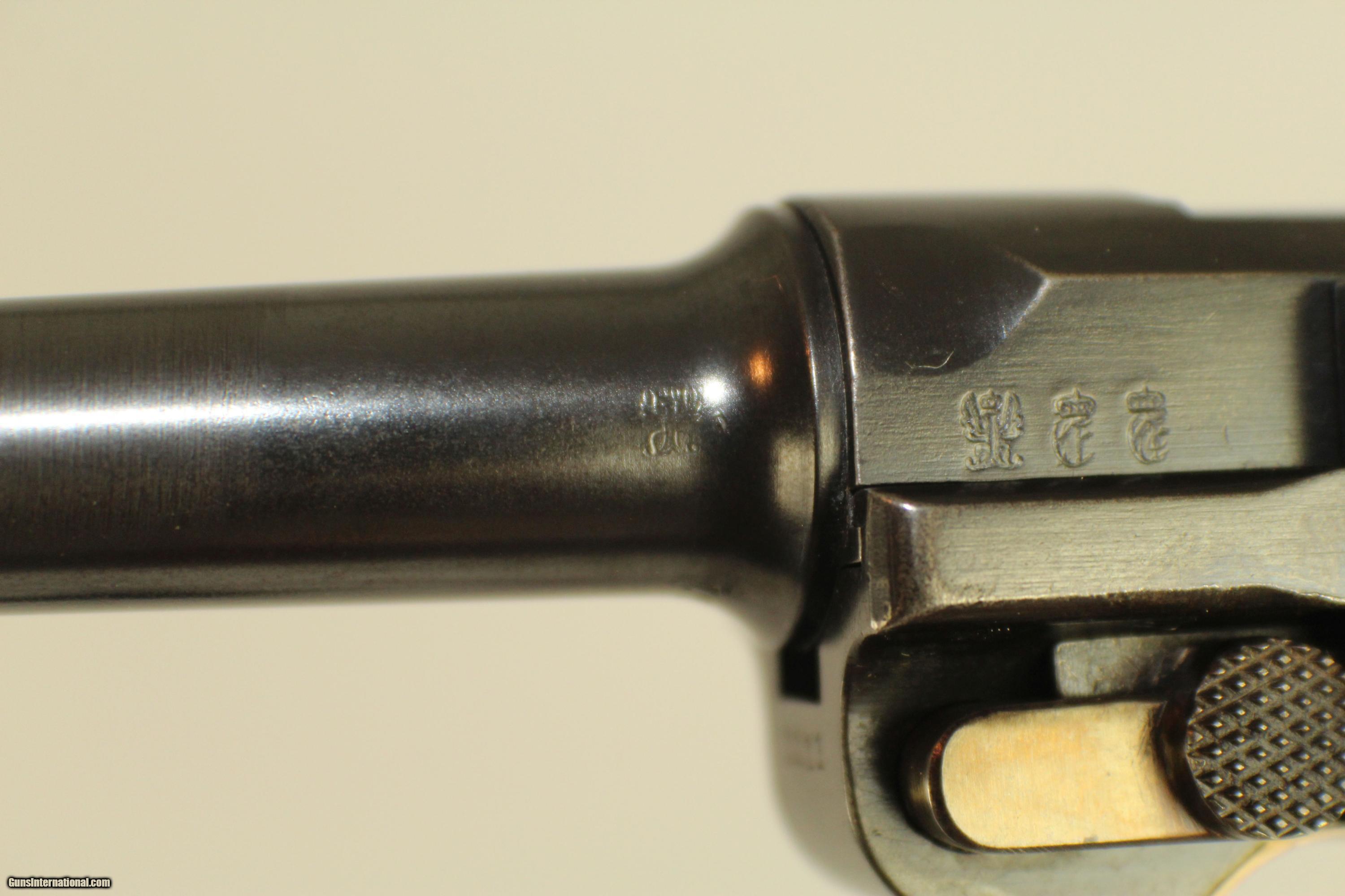 ICONIC WWI LUGER P 08 by DWM Marked for Machine Gun Regiment!