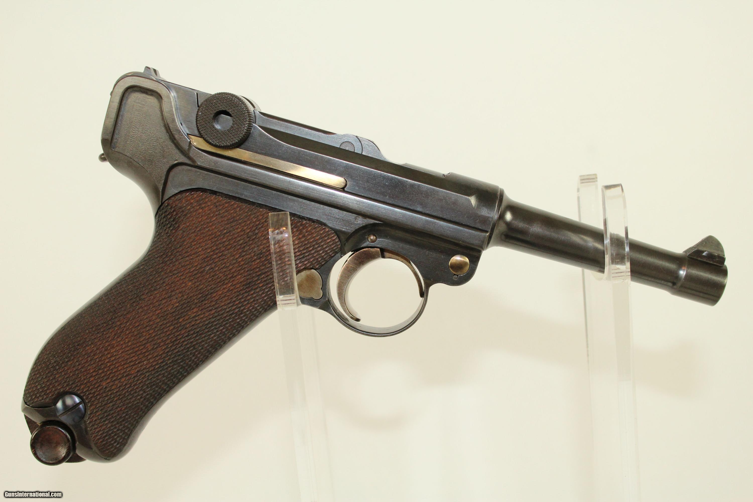 ICONIC WWI LUGER P 08 by DWM Marked for Machine Gun Regiment!