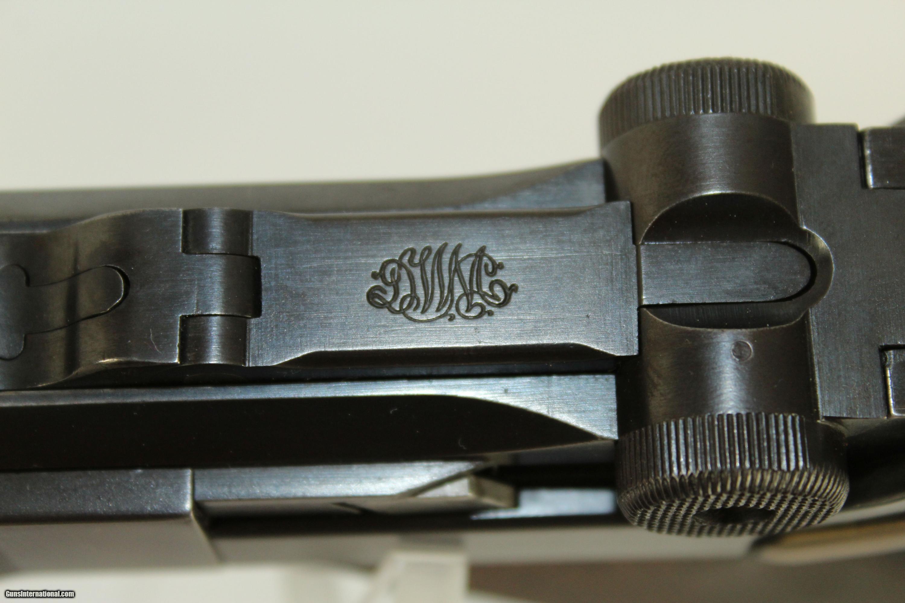 ICONIC WWI LUGER P 08 by DWM Marked for Machine Gun Regiment!