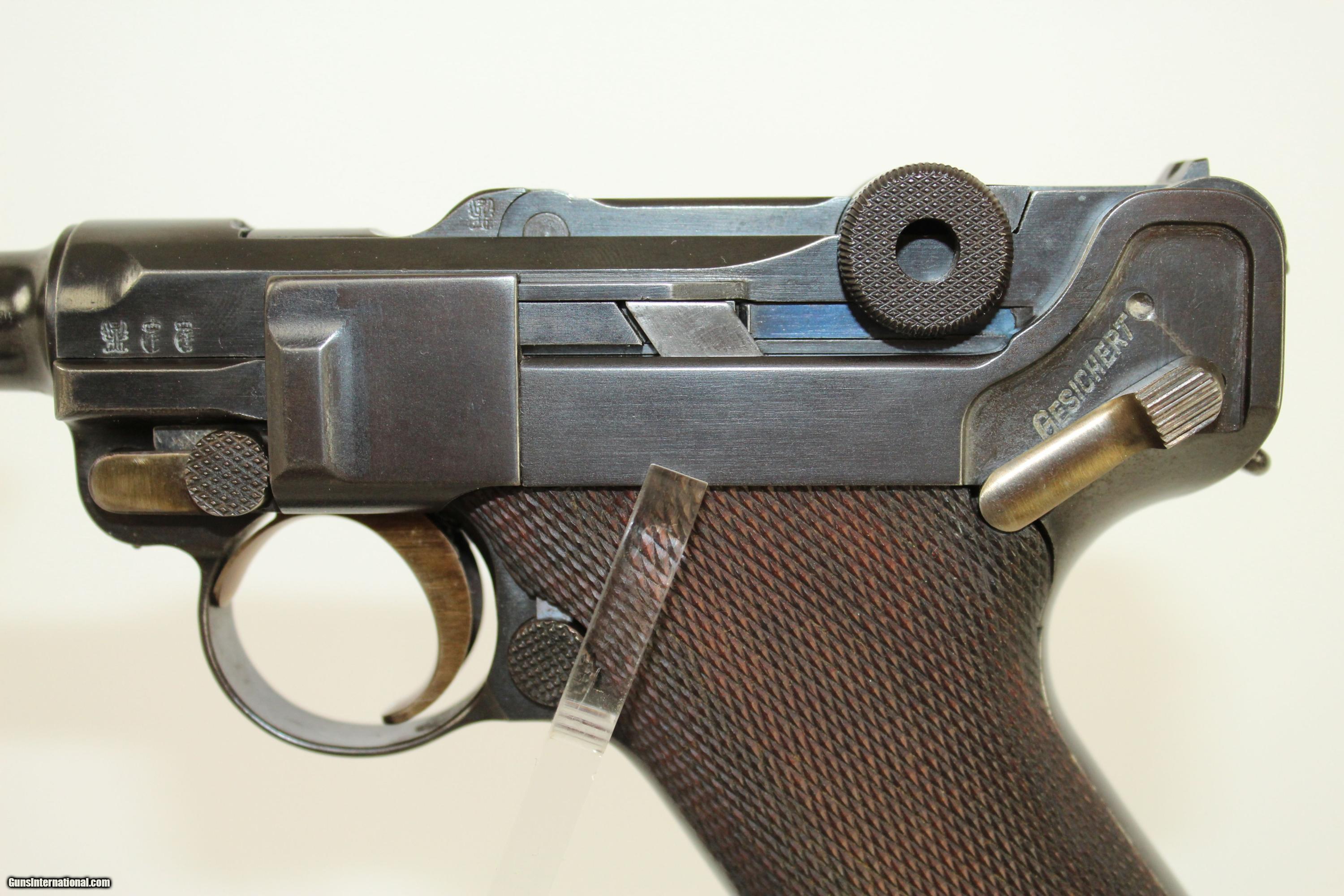 ICONIC WWI LUGER P 08 by DWM Marked for Machine Gun Regiment!