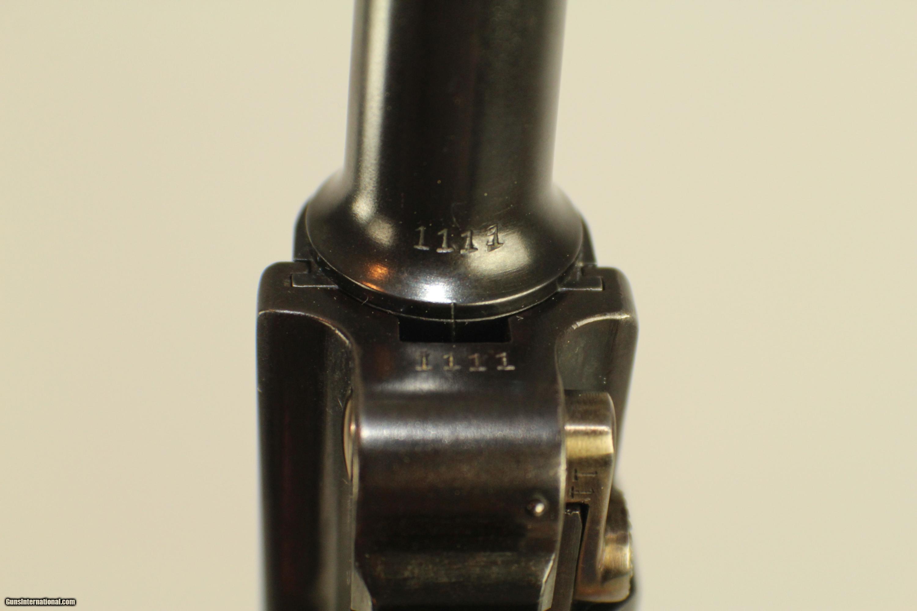 ICONIC WWI LUGER P 08 by DWM Marked for Machine Gun Regiment!