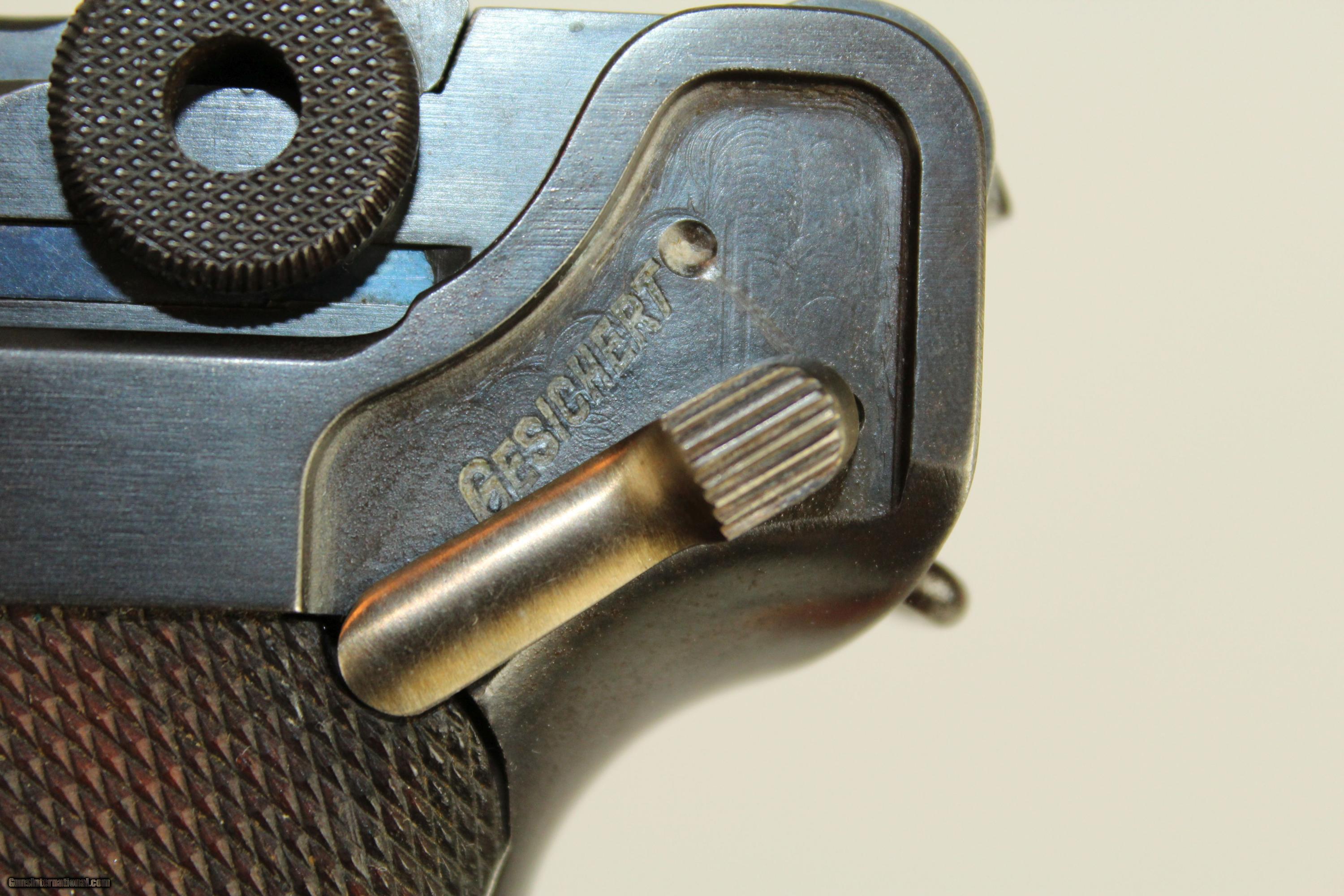 ICONIC WWI LUGER P 08 by DWM Marked for Machine Gun Regiment!