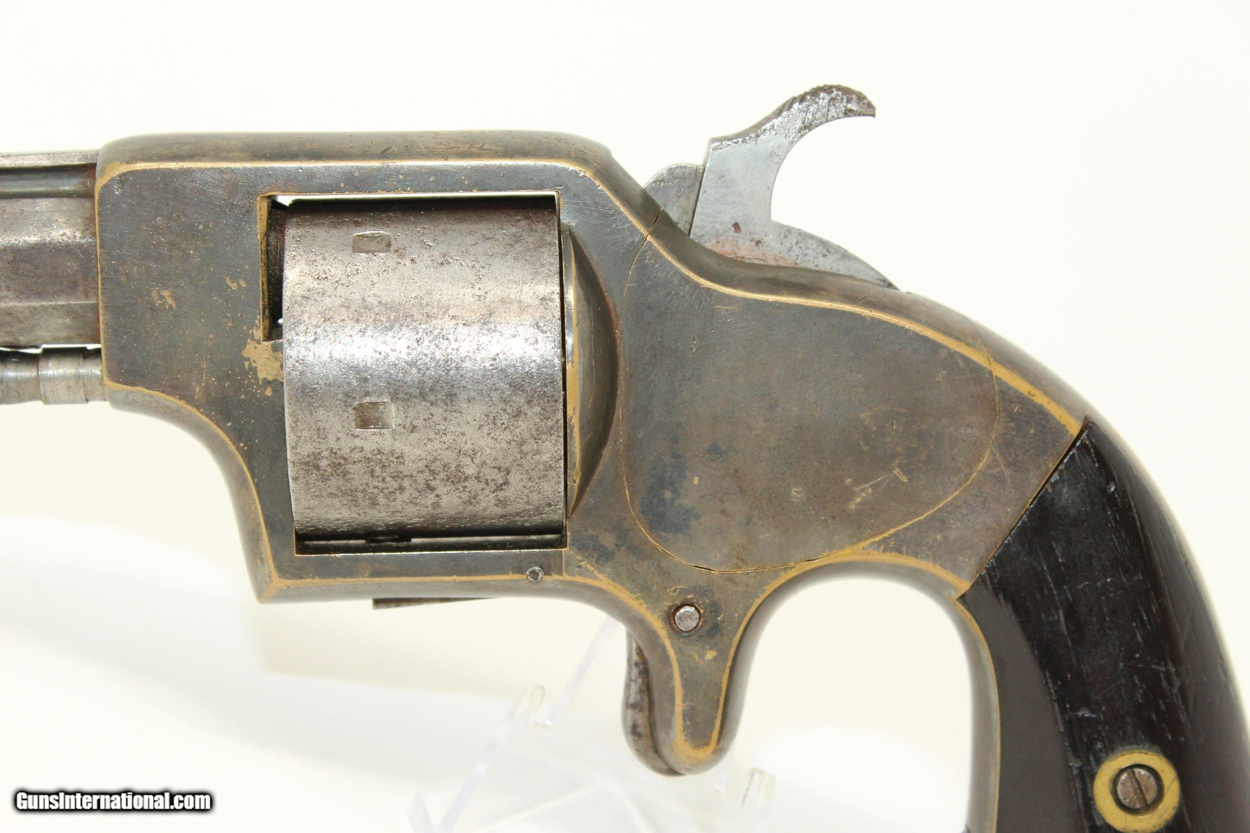 CIVIL WAR Antique MERWIN & BRAY PLANT Revolver Brass Framed .42 Caliber ...